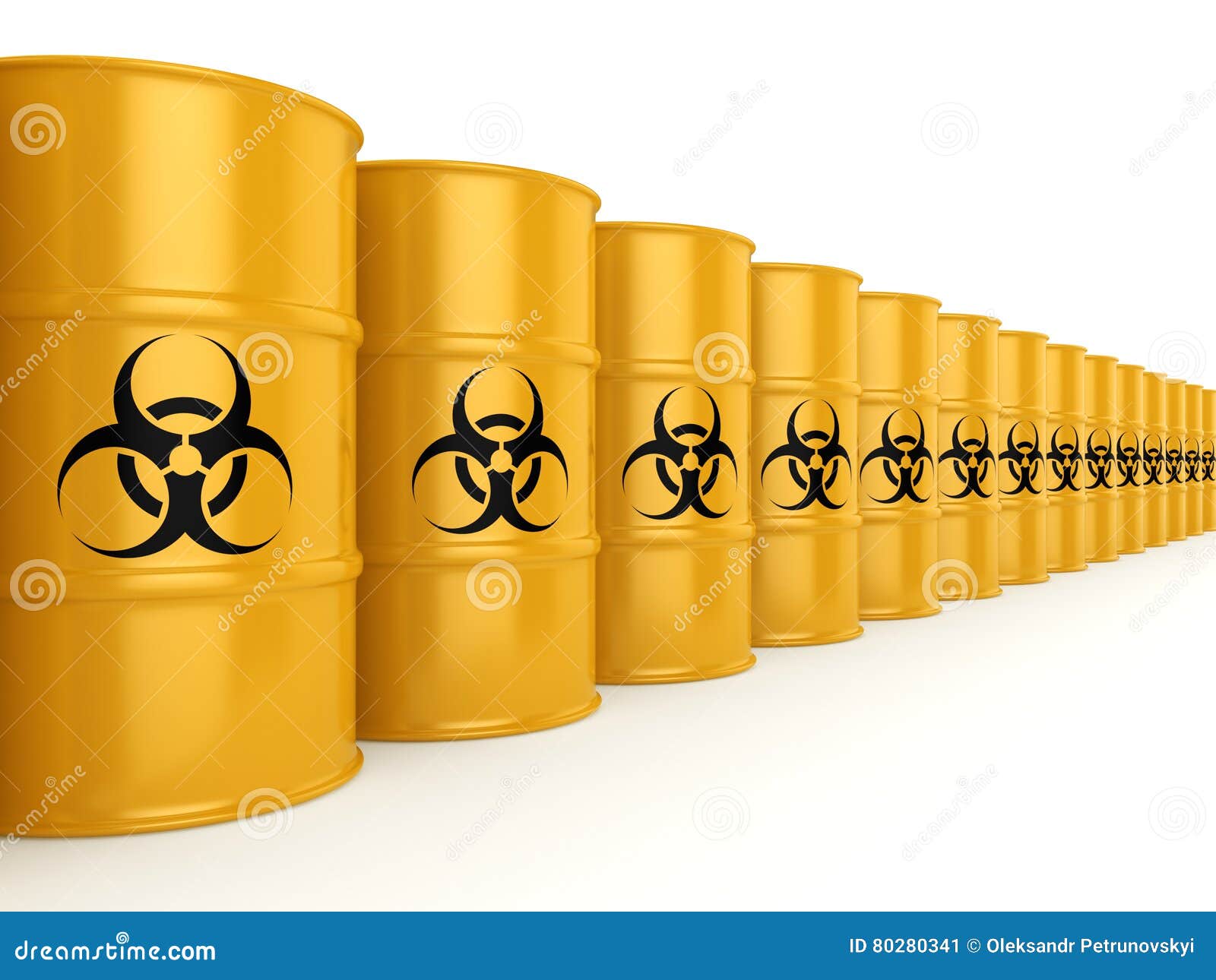 3D Rendering Biohazard Barrels Stock Illustration - Illustration of ...