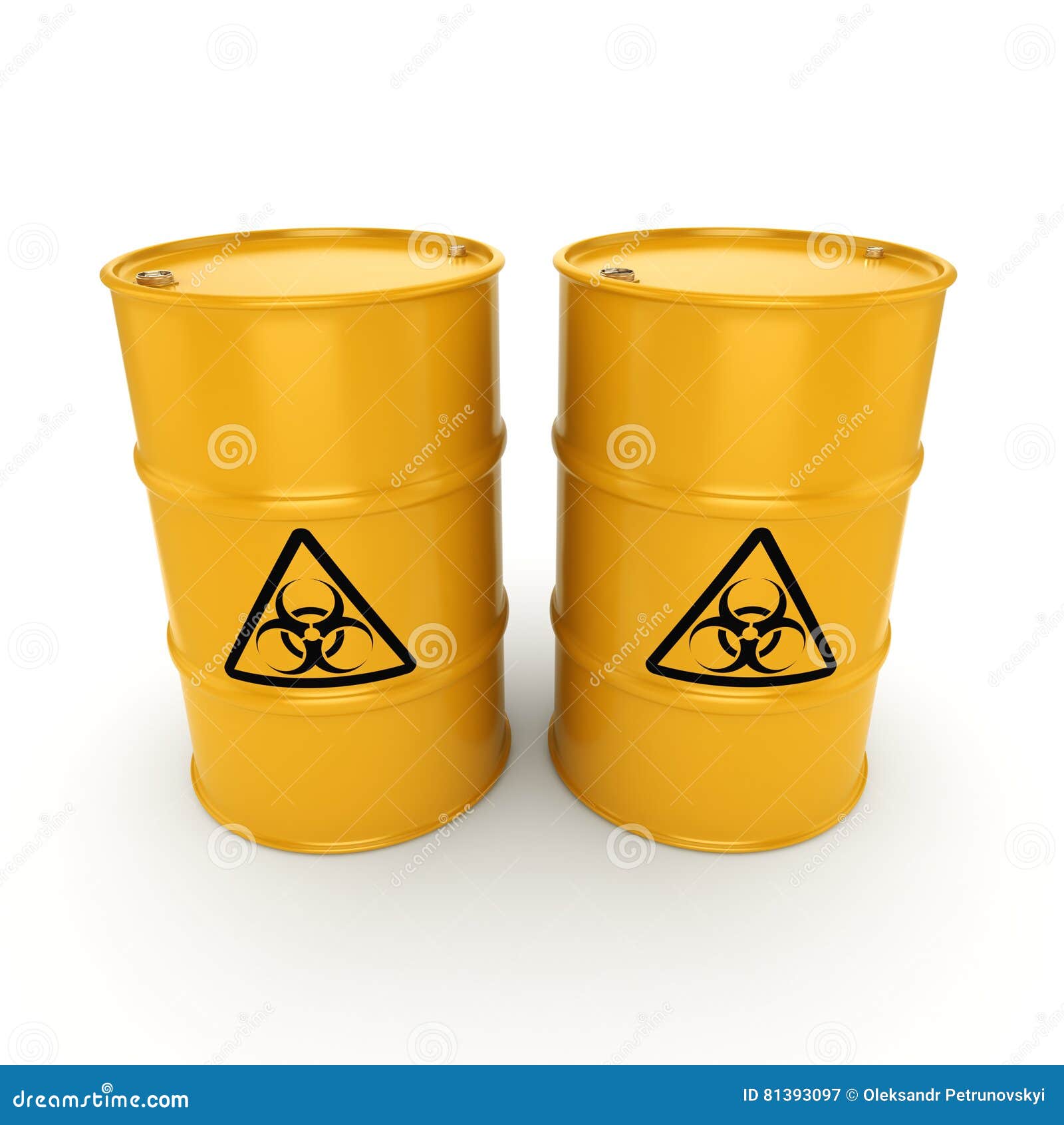 3D Rendering Biohazard Barrels Stock Illustration - Illustration of ...