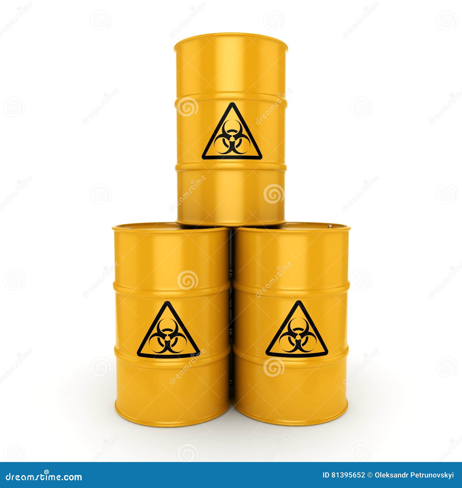 3D Rendering Biohazard Barrels Stock Illustration - Illustration of ...