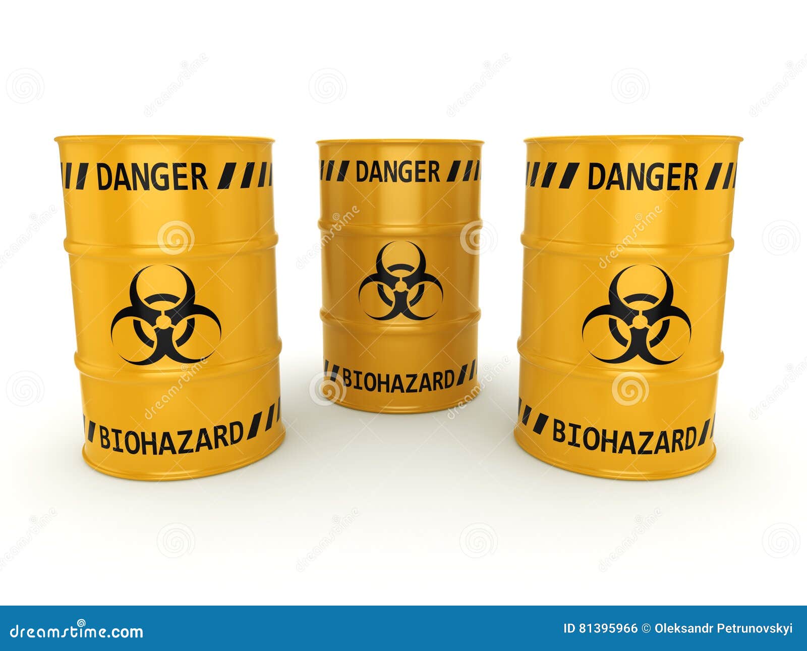 3D Rendering Biohazard Barrels Stock Illustration - Illustration of ...