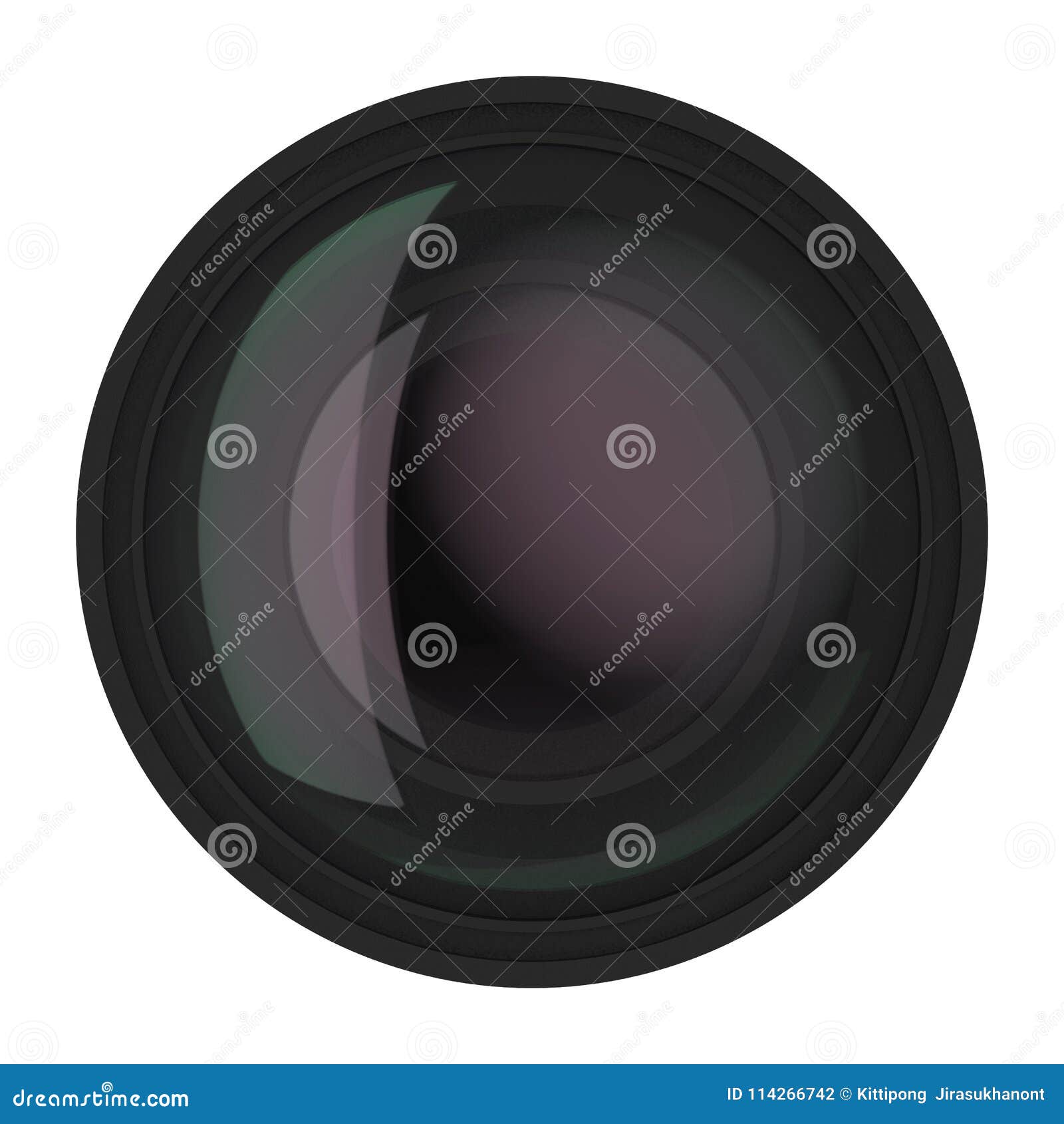 Black camera lens stock illustration. Illustration of lens - 114266742