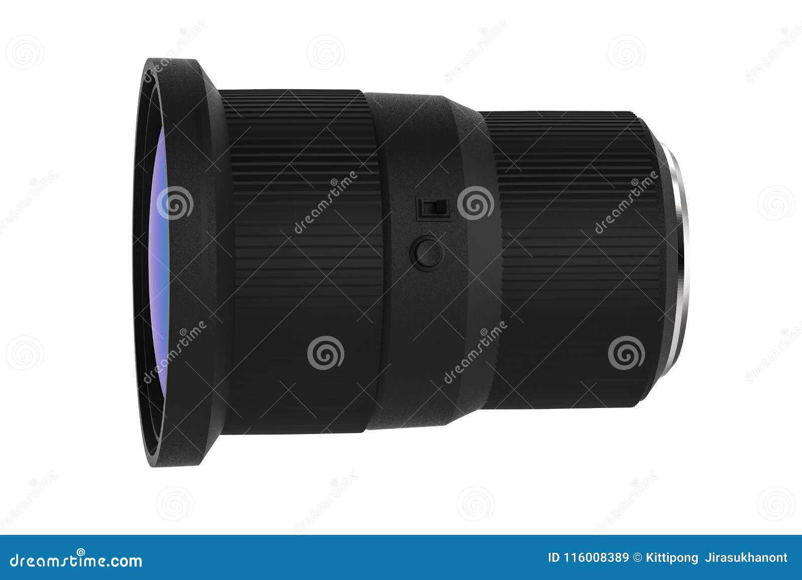 Black camera lens stock illustration. Illustration of zoom - 116008389