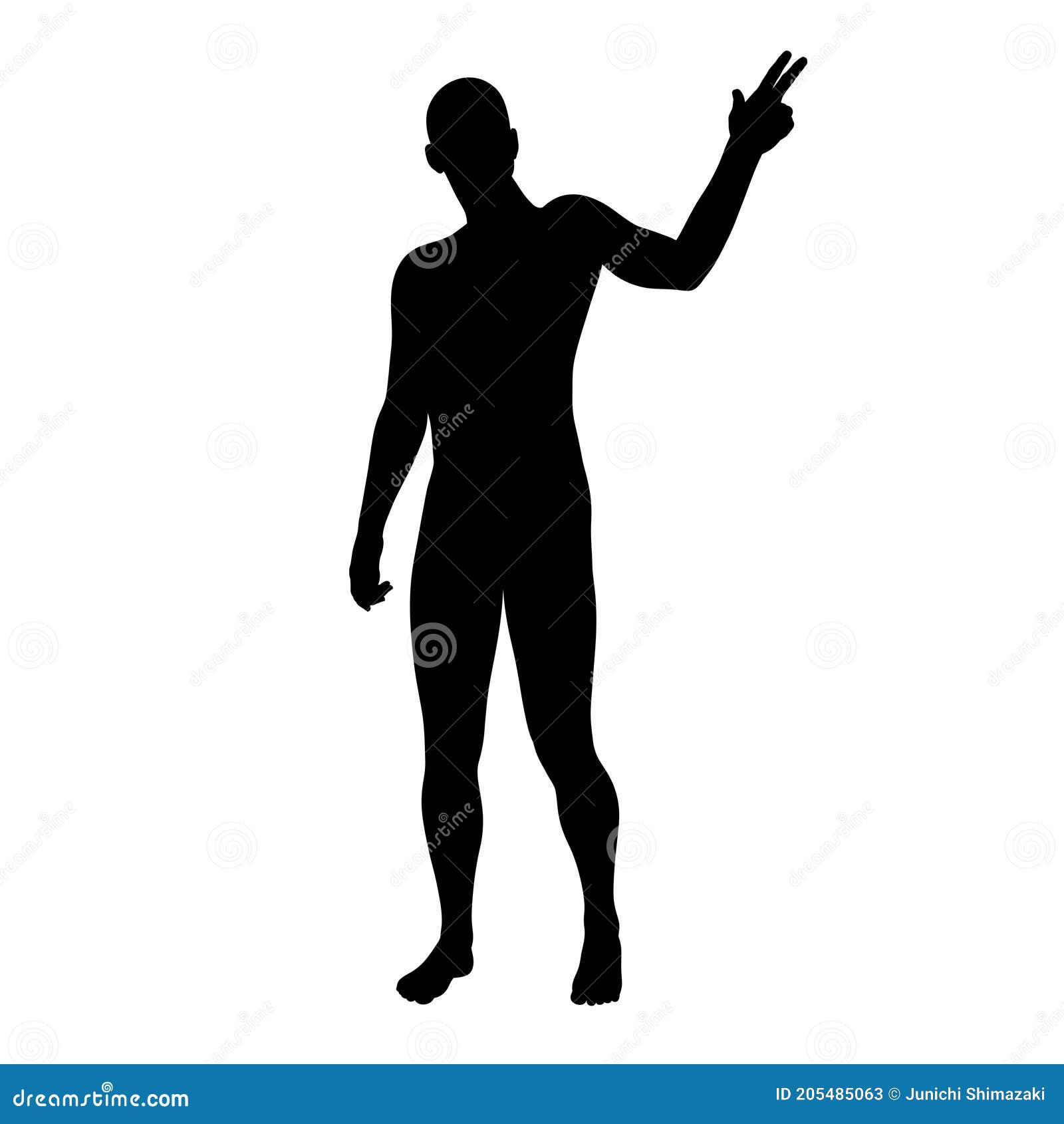 3D rendering of Black man stock illustration. Illustration of human ...