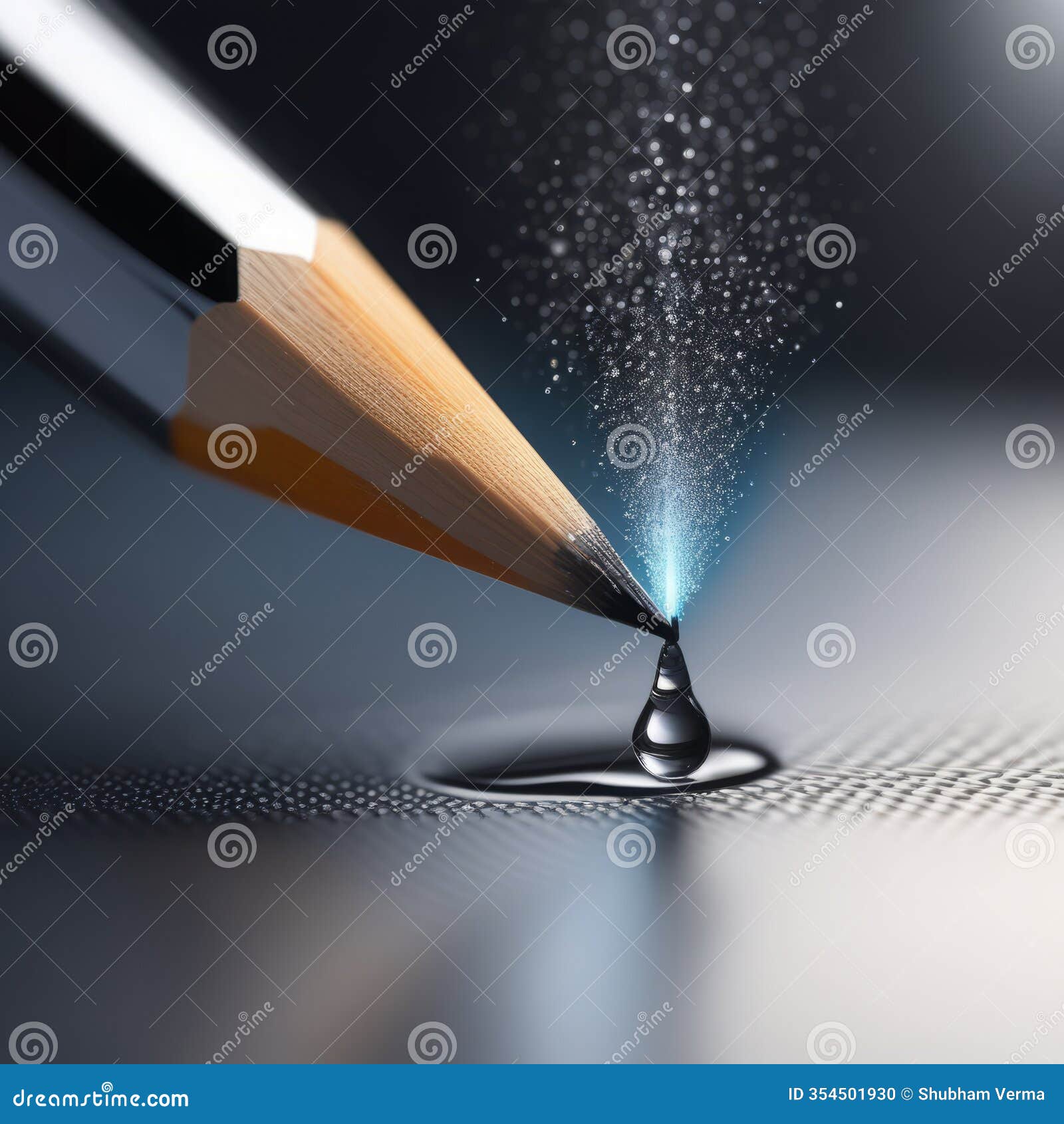 3d Rendering of a Black and White Background Render Pencil on ...