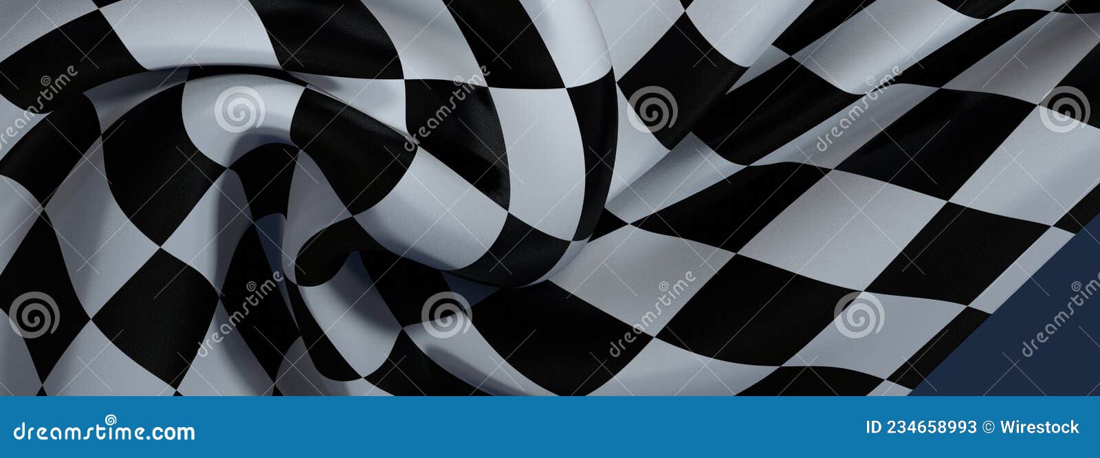 3D Rendering of a Black and White Checkered Flag for Wallpaper or ...