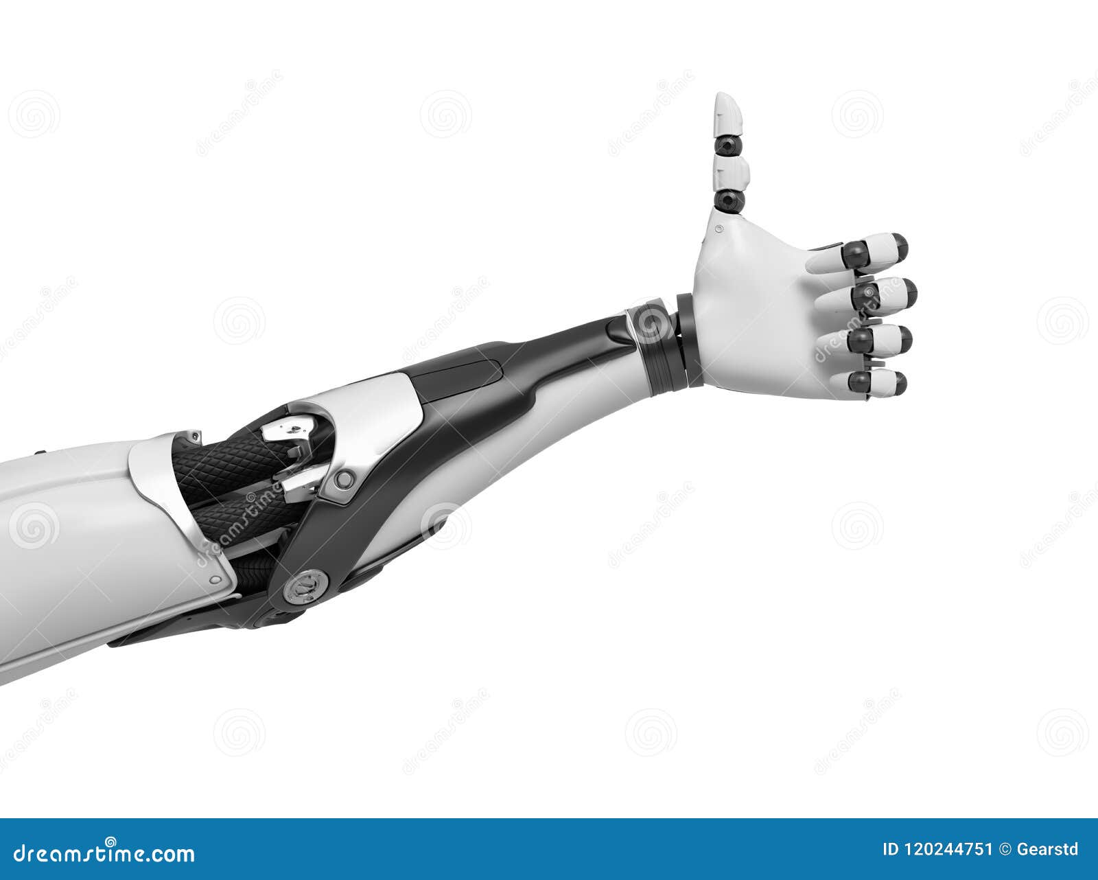 Robotic Arm Thumbs Up Like Milestones Illustration Royalty-Free Stock ...