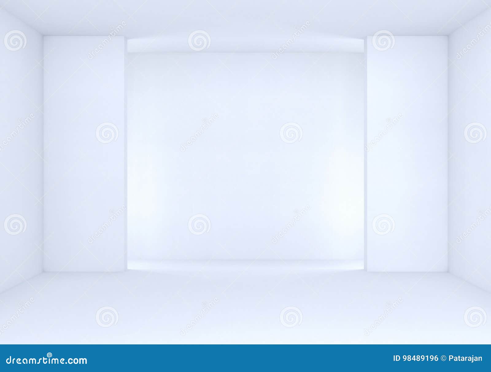 3d Rendering. New Empty Blank Light White Interior Room Background ...