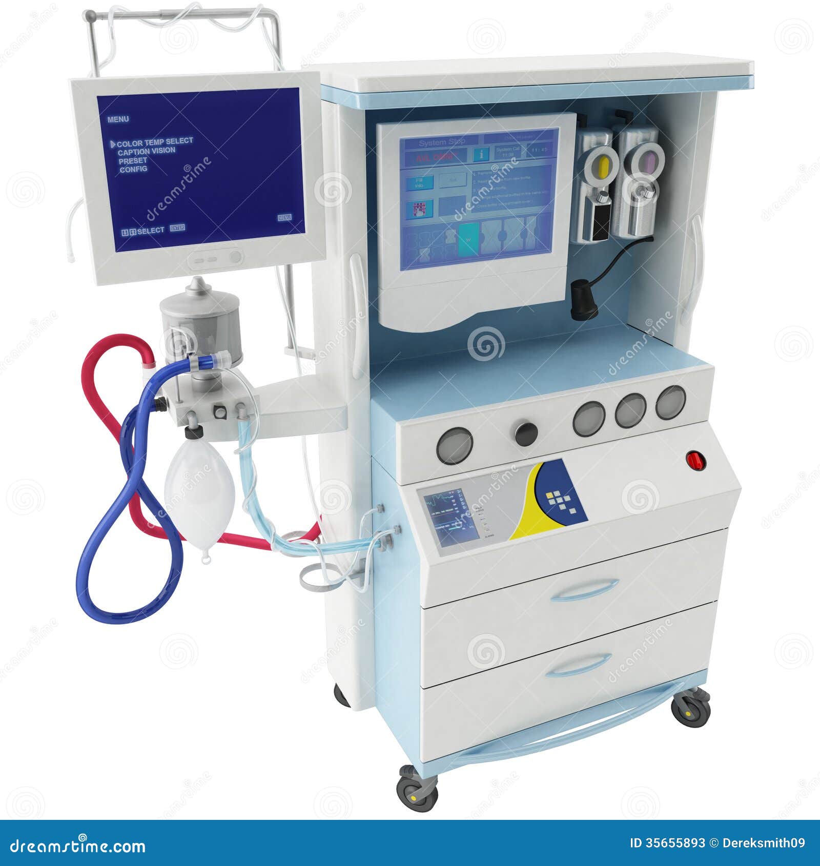 3d Rendering of a Blood Machine Stock Illustration - Illustration of ...