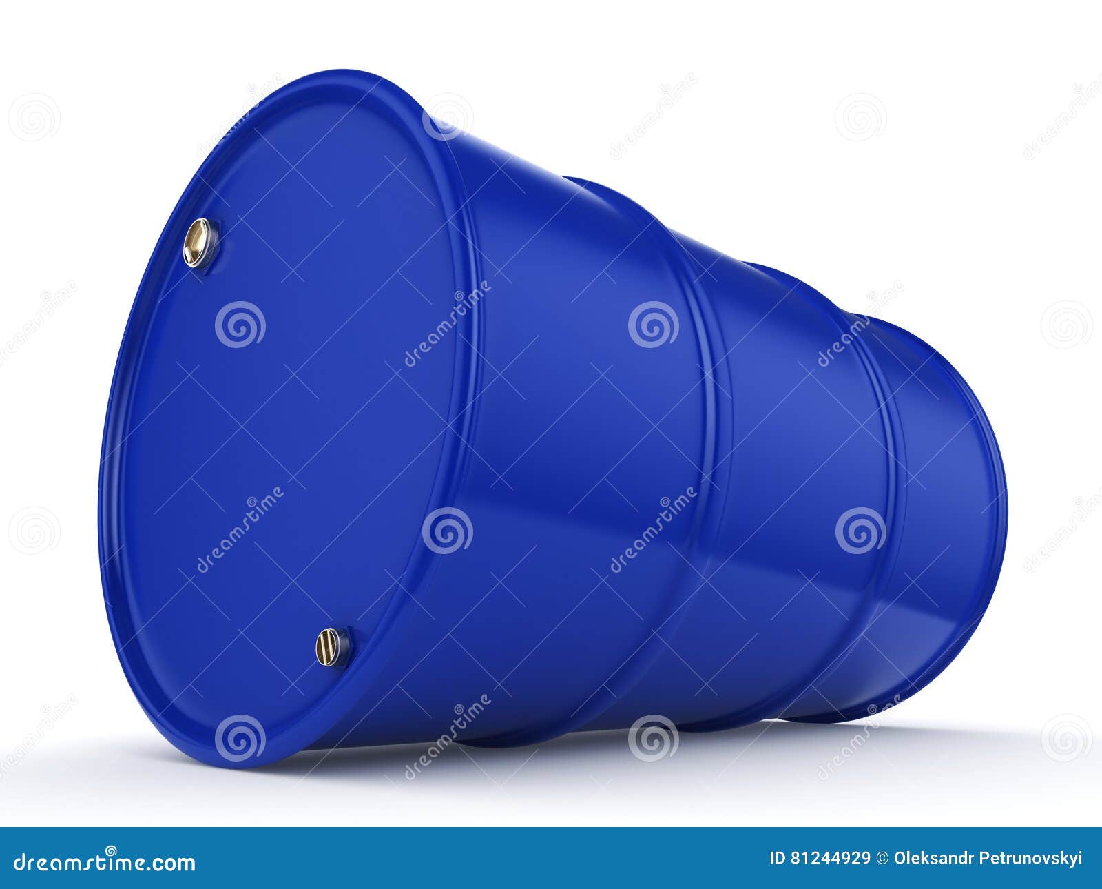 3D rendering blue barrel stock illustration. Illustration of cargo ...