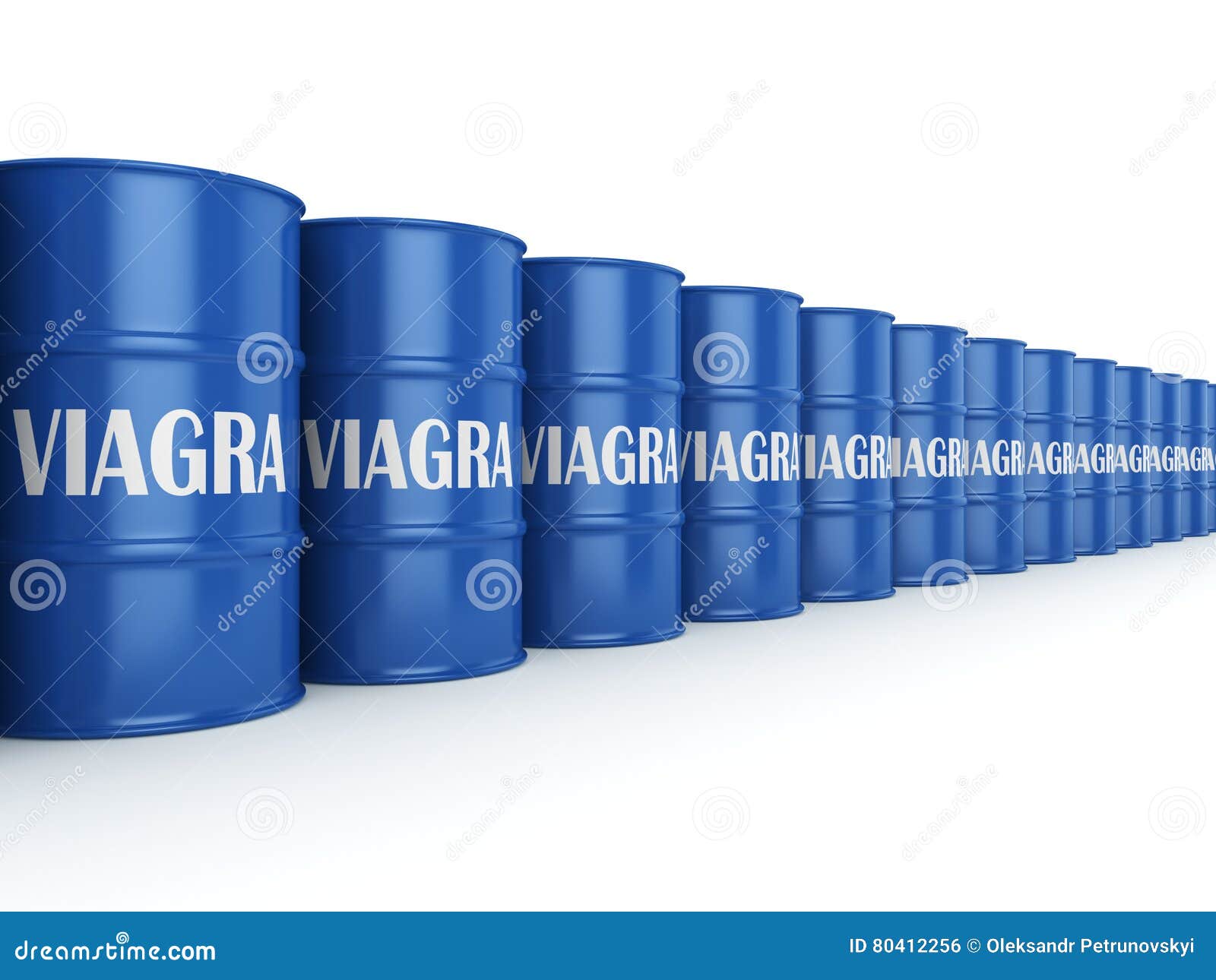 3D Rendering Blue Barrels Viagra Stock Illustration - Illustration of ...
