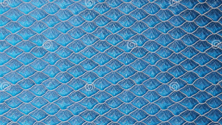 3D Rendering. Blue Ceramic Tiles on the Wall with Wave Pattern. Ceramic ...