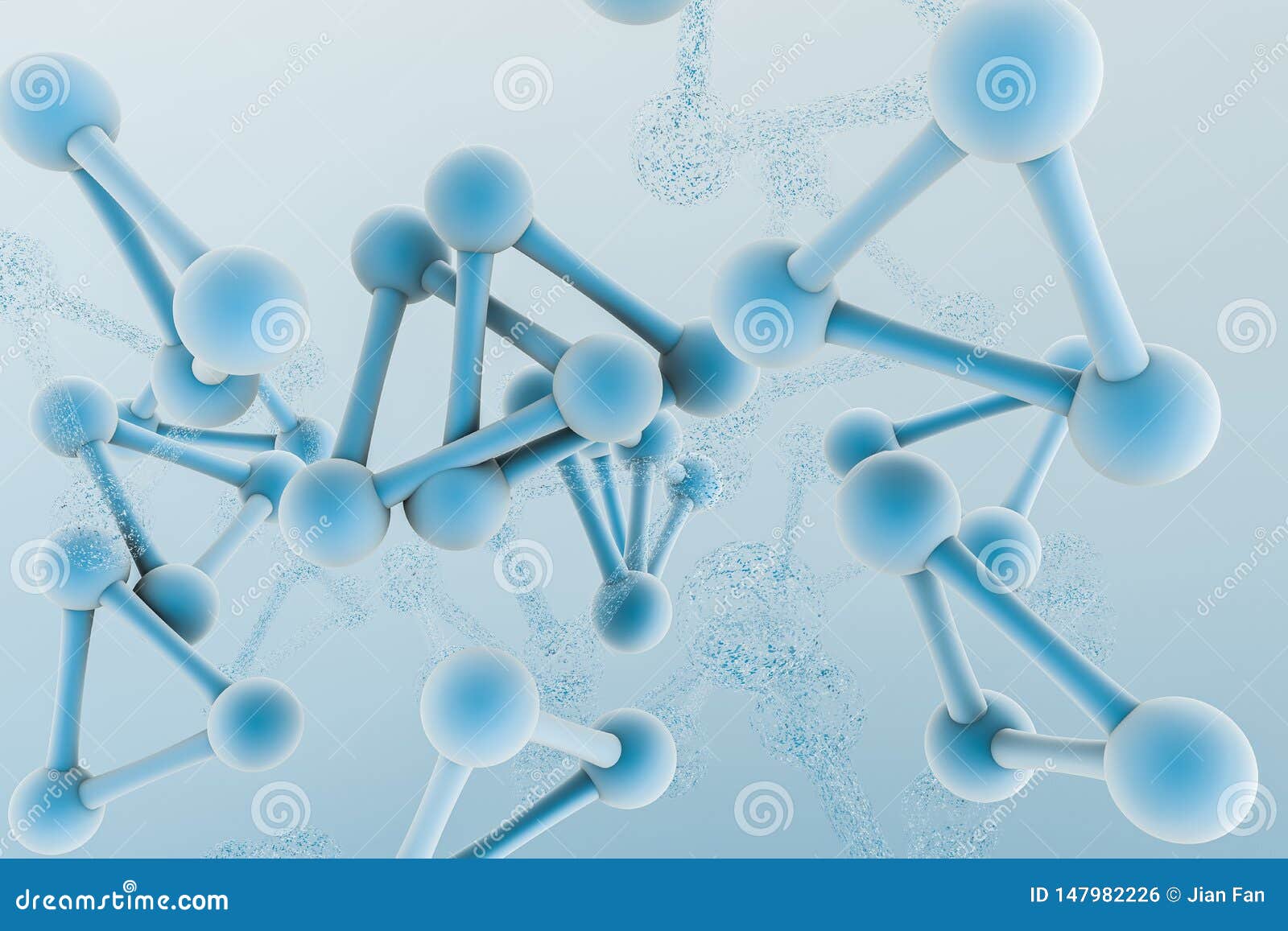3d Rendering, Blue Chemical Formula with Particle Effects Stock ...