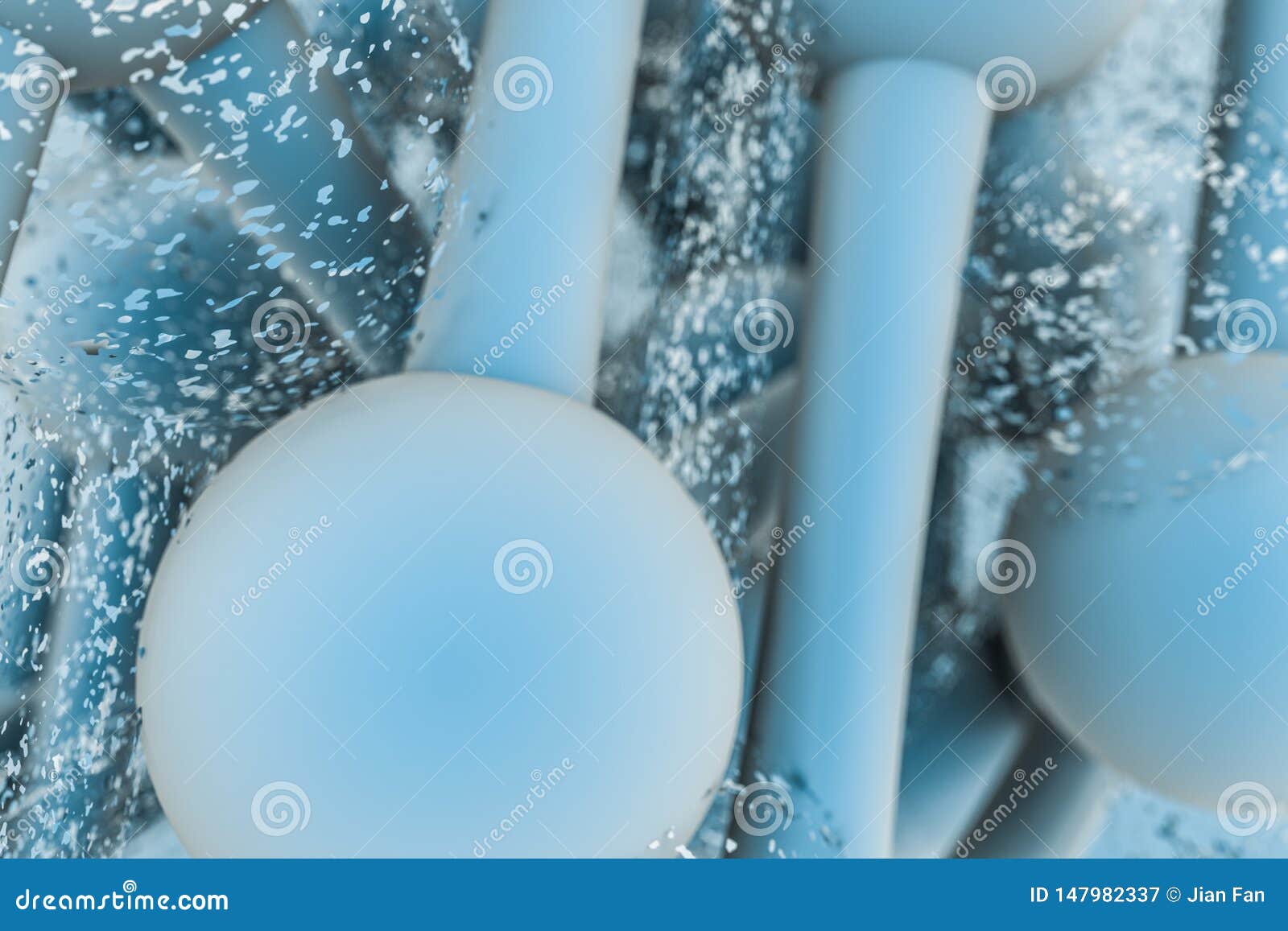 3d Rendering, Blue Chemical Formula with Particle Effects Stock ...