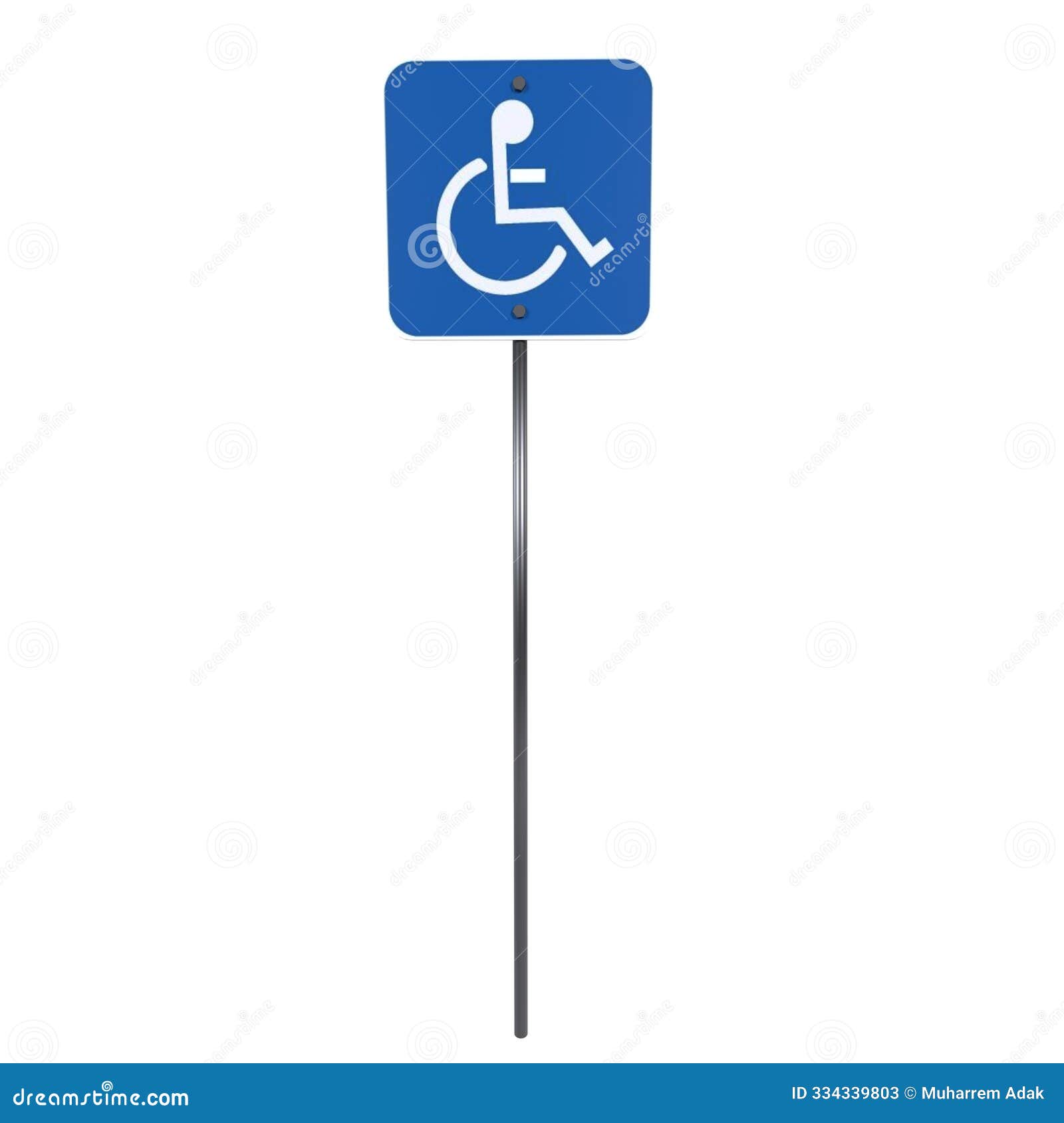 Disabled Parking Only Parking Control Sign Icon Of 3 Types Color, Black ...