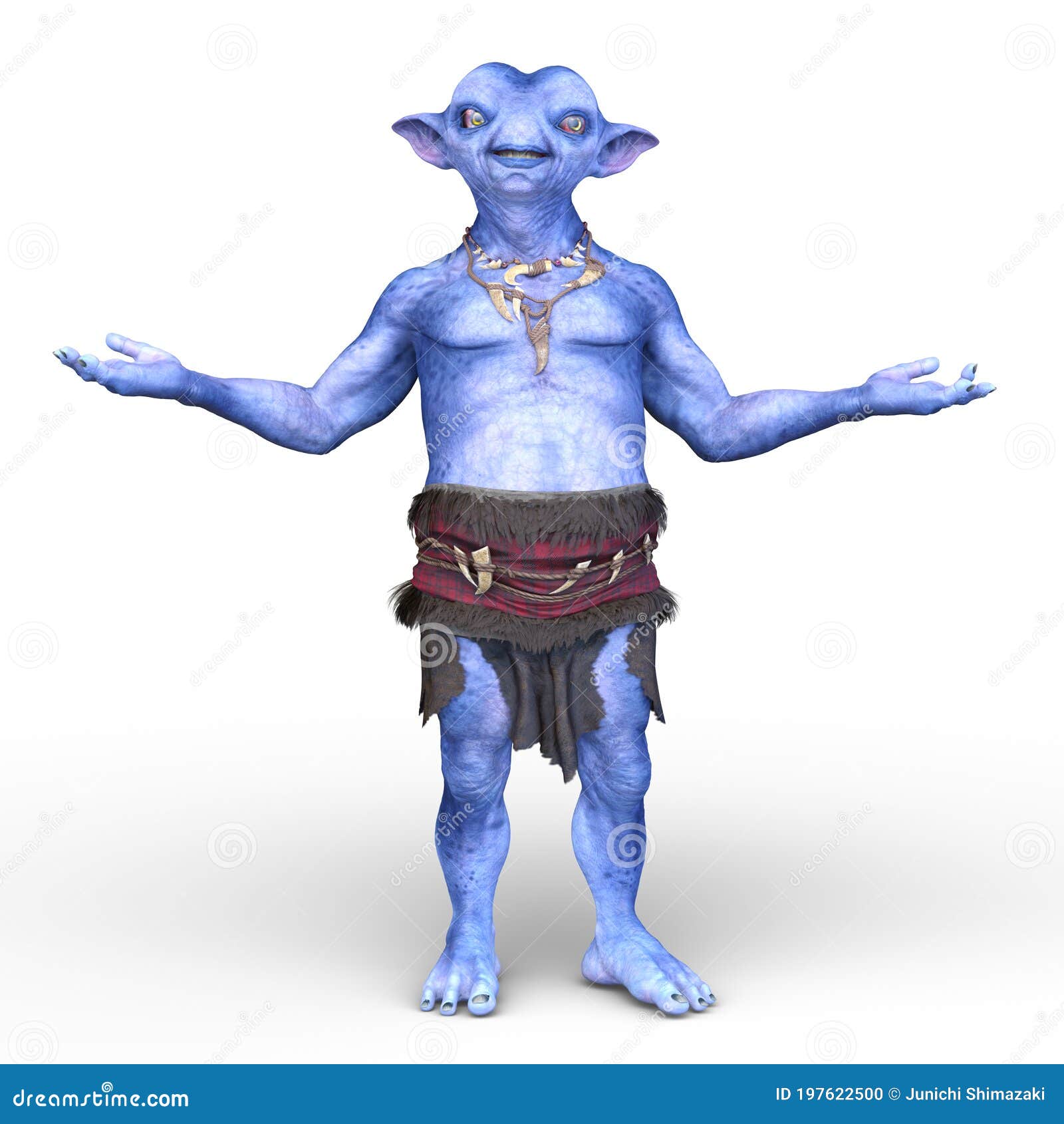 3D rendering of blue dwarf stock illustration. Illustration of fiction ...