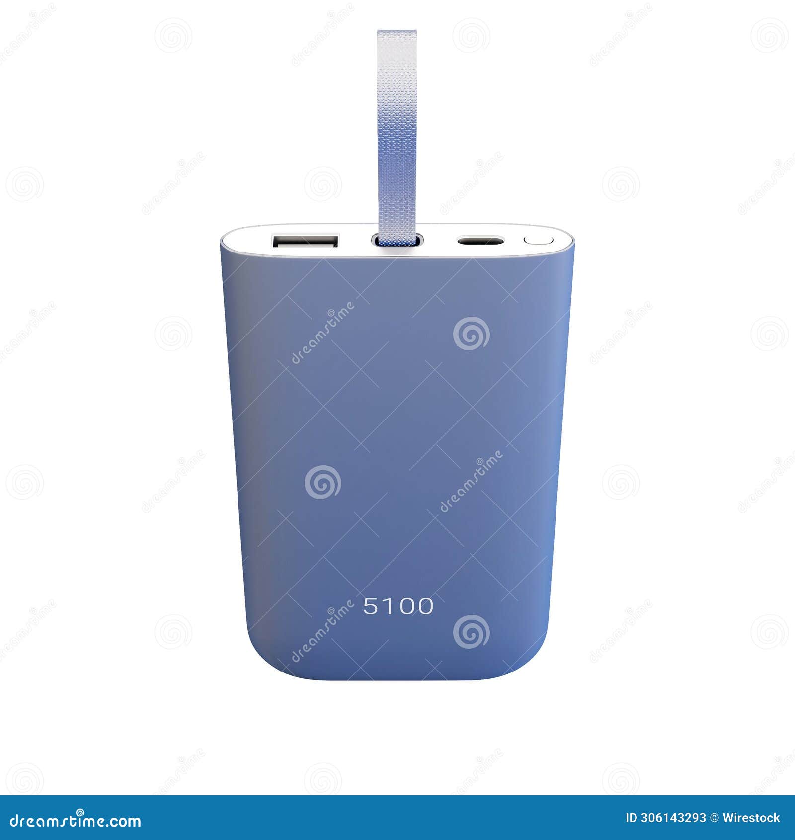 3D Rendering of a Blue Electronic Device on a White Background Stock ...