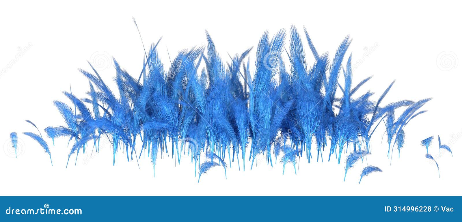 3D Rendering Alien Grass on White Stock Illustration - Illustration of ...