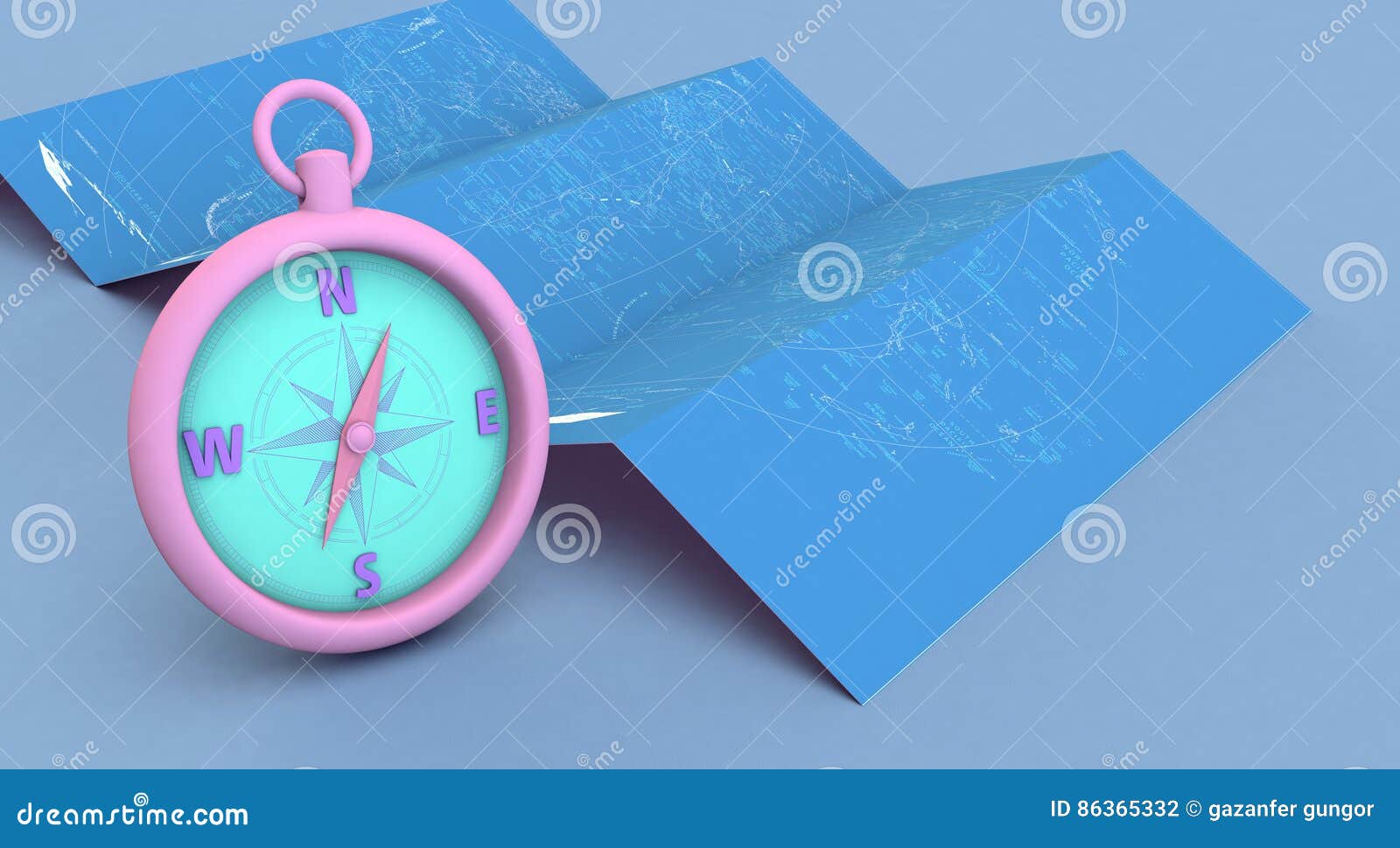 Old Maps And Compass Stock Image | CartoonDealer.com #14826013