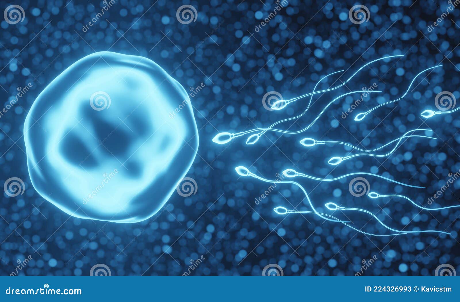 Blue Microscopic Cell Organisms Stock Photography | CartoonDealer.com ...