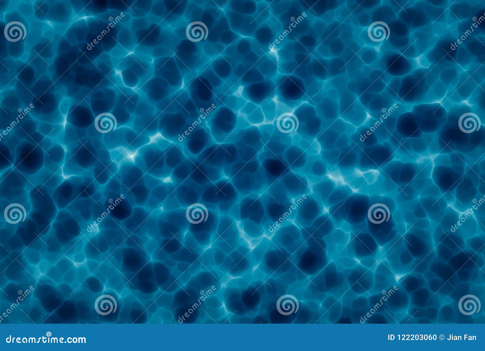 3d Rendering, Blue Ocean Background Stock Illustration - Illustration ...