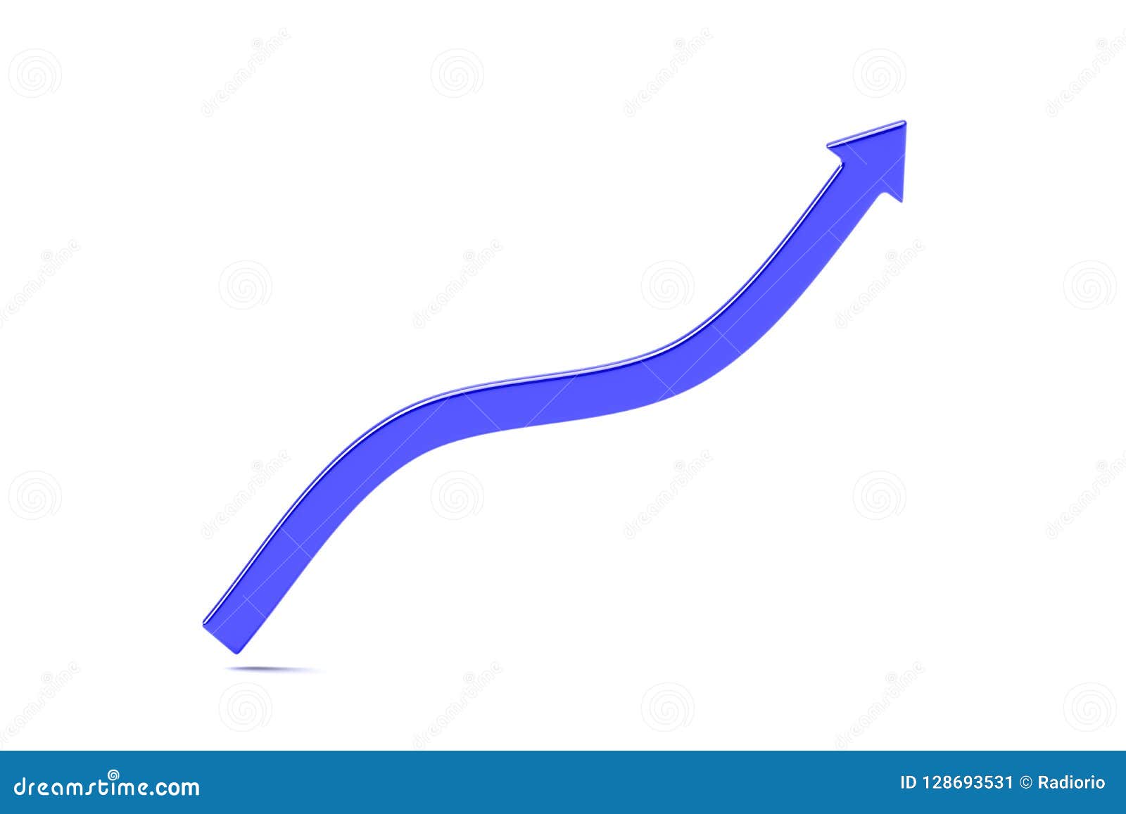 Blue Rising Bar Chart Royalty-Free Stock Photography | CartoonDealer ...