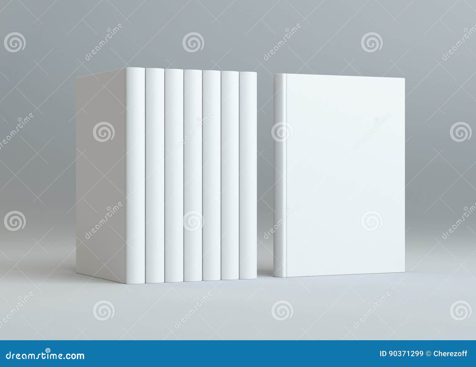3D rendering books mockup stock illustration. Illustration of mockup ...