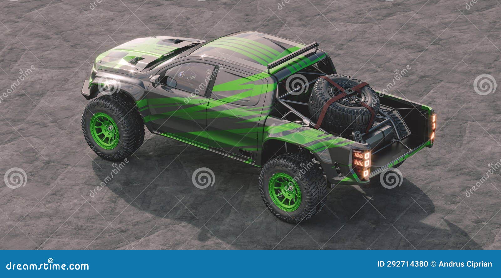 3D Rendering Generic Concept Car Stock Illustration - Illustration of ...