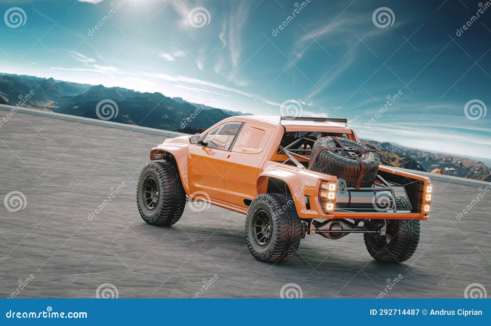 3D Rendering Generic Concept Car Stock Illustration - Illustration of ...
