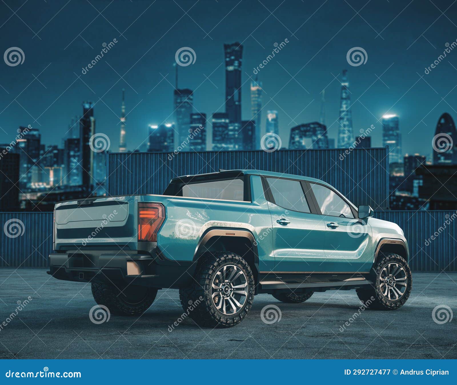 3D Rendering Generic Concept Car Stock Illustration - Illustration of ...