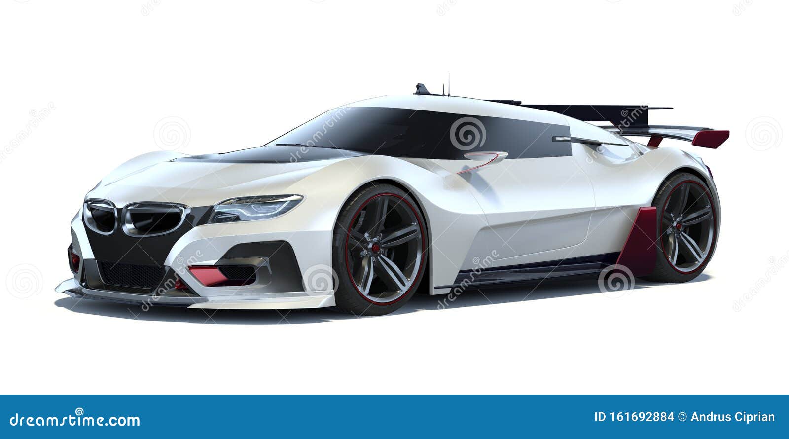 3D rendering concept car stock illustration. Illustration of rendering ...