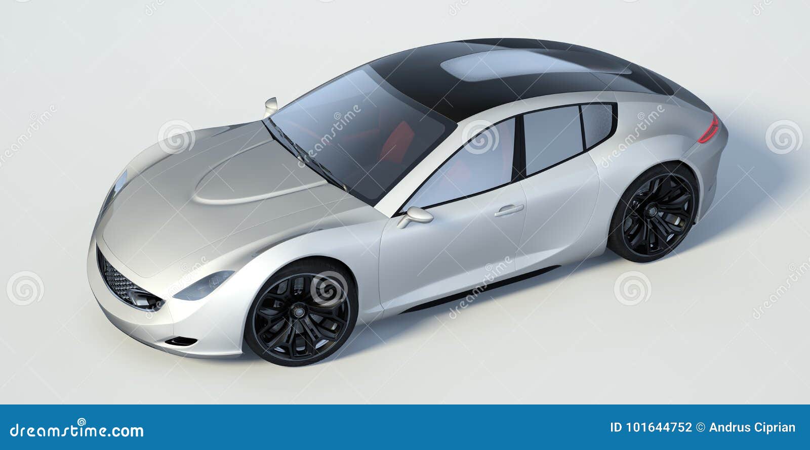 3D Rendering - Generic Concept Car Stock Illustration - Illustration of ...