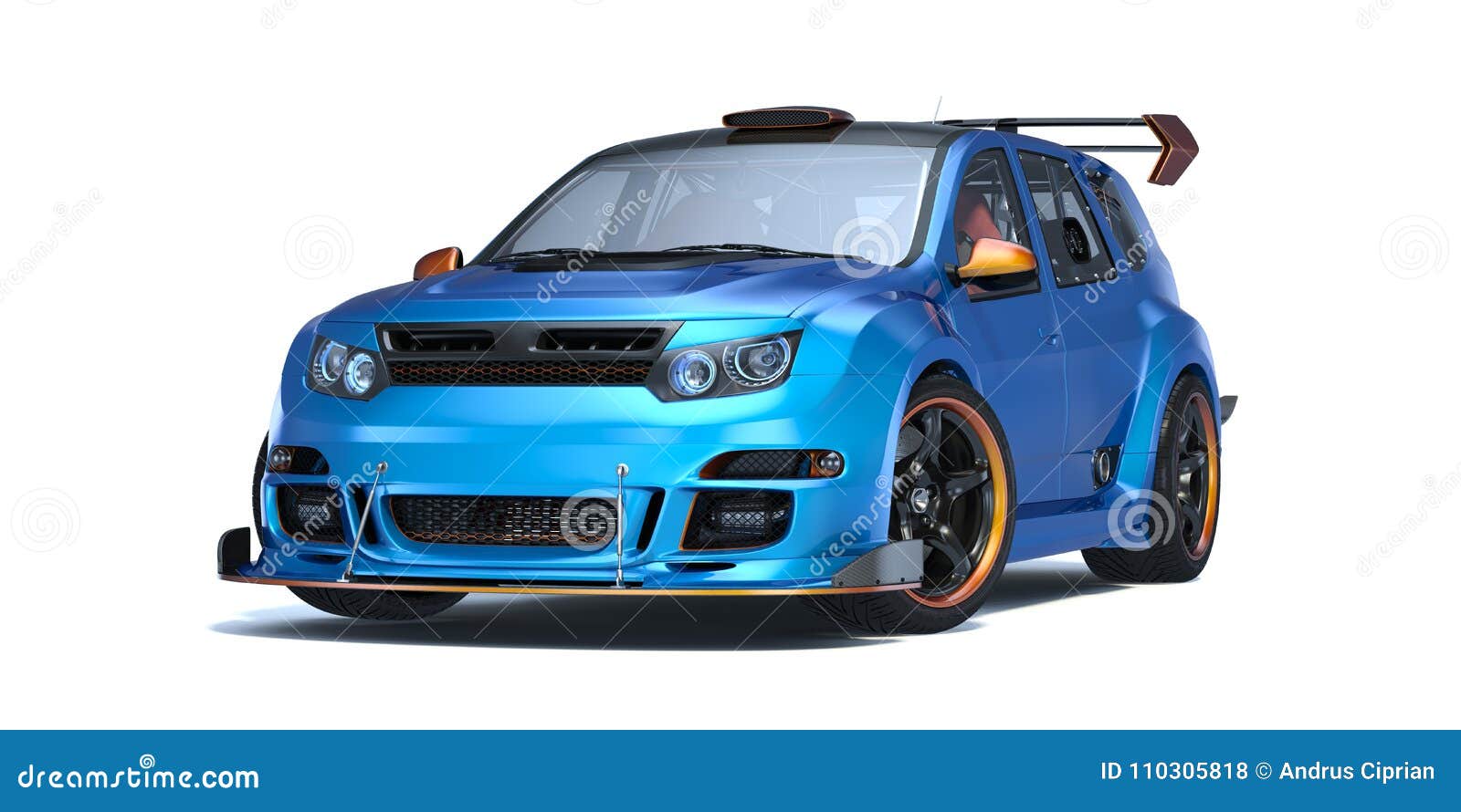 3D Rendering - Generic Concept Car Stock Illustration - Illustration of ...