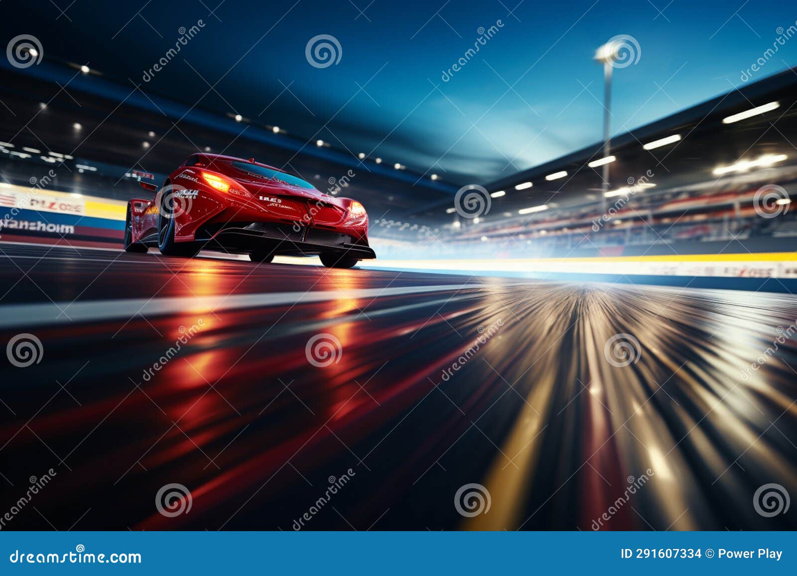 3D Rendering of a Brand less Generic Concept Race Car Stock ...