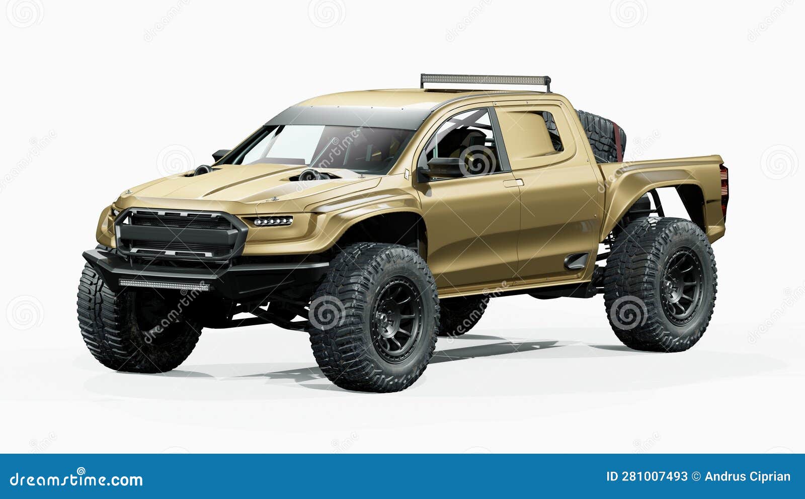 3D Rendering of a Concept Car Stock Illustration - Illustration of ...