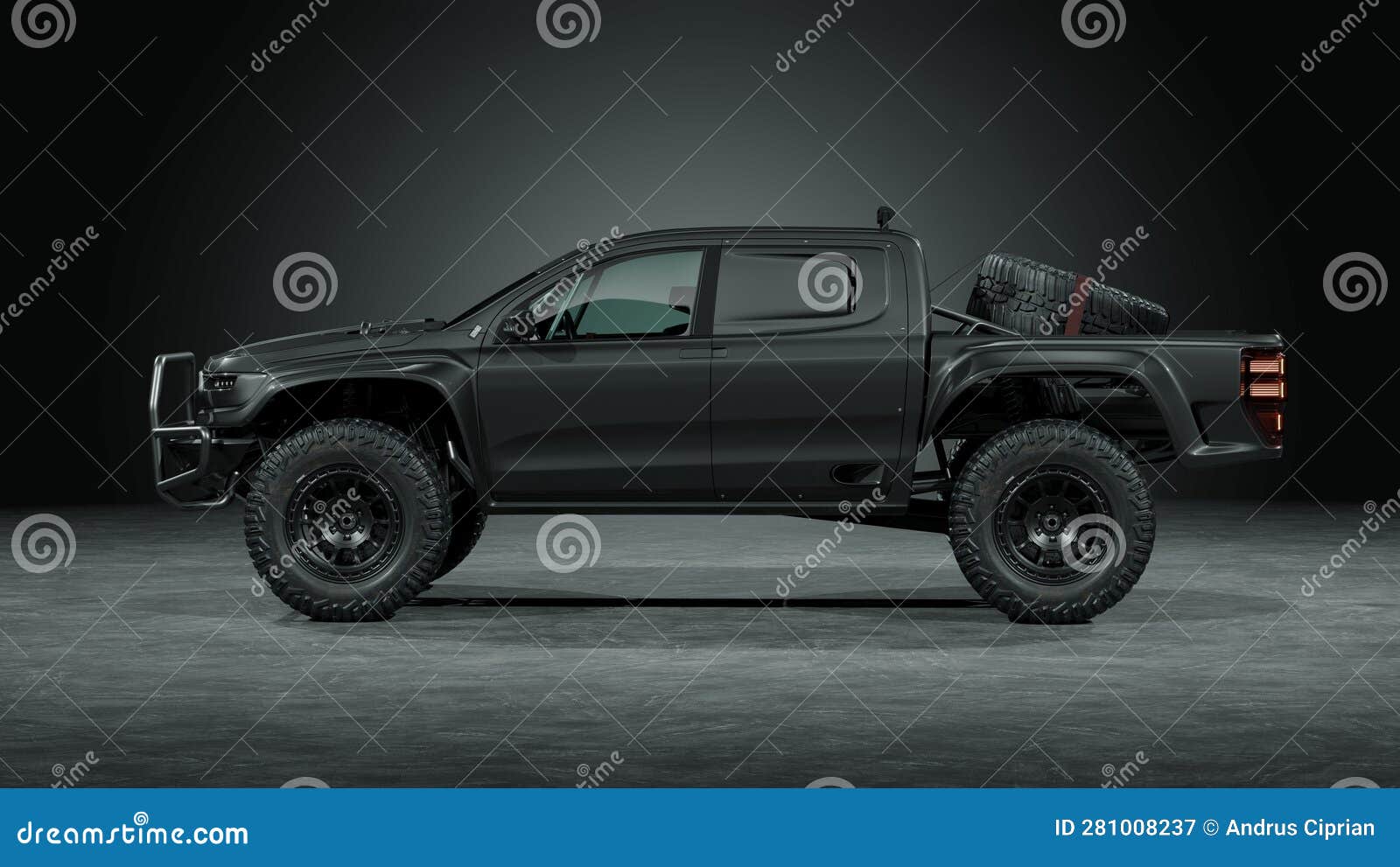 3D Rendering of a Concept Car Stock Illustration - Illustration of ...