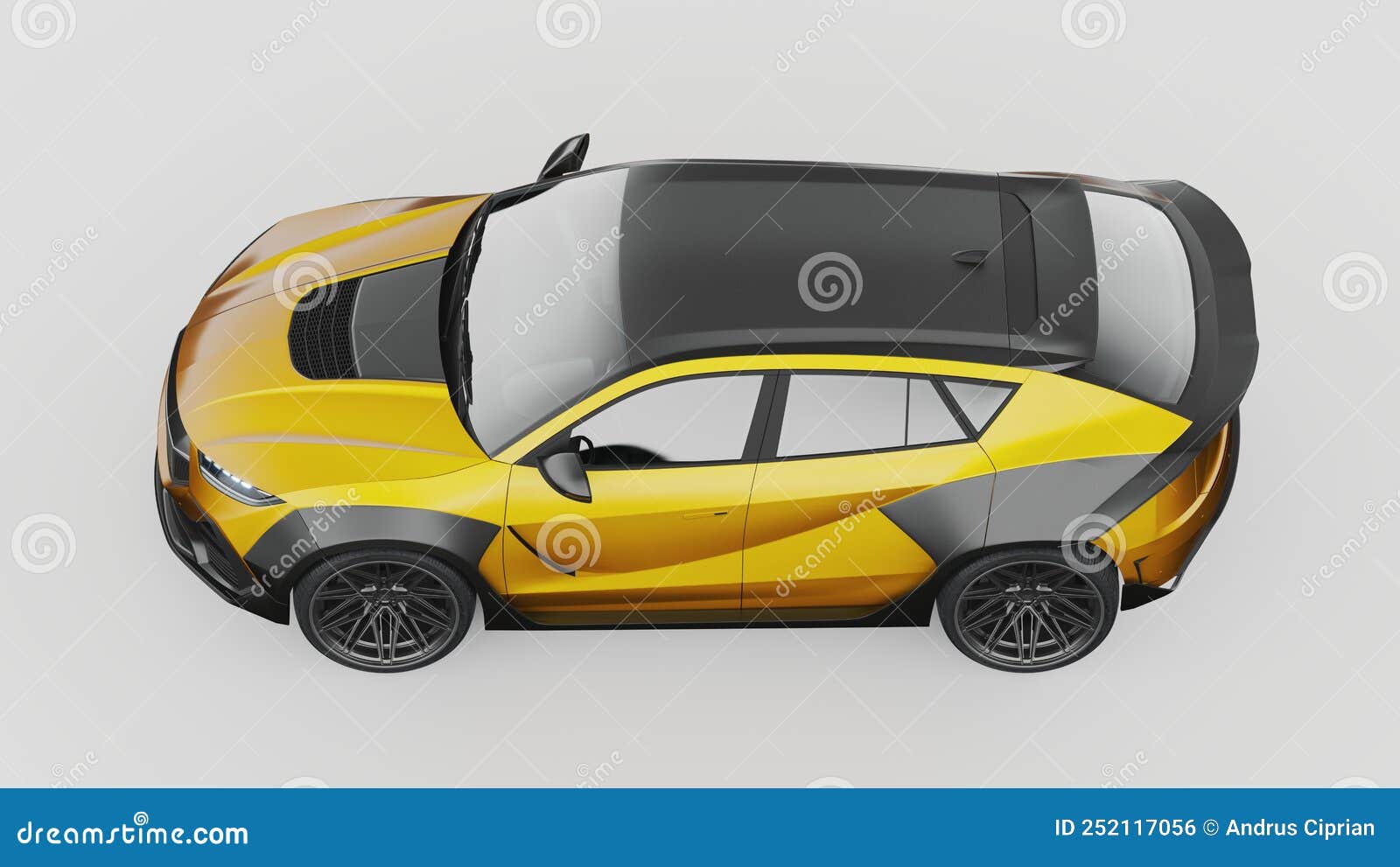 3D generic SUV stock illustration. Illustration of fast - 252117056