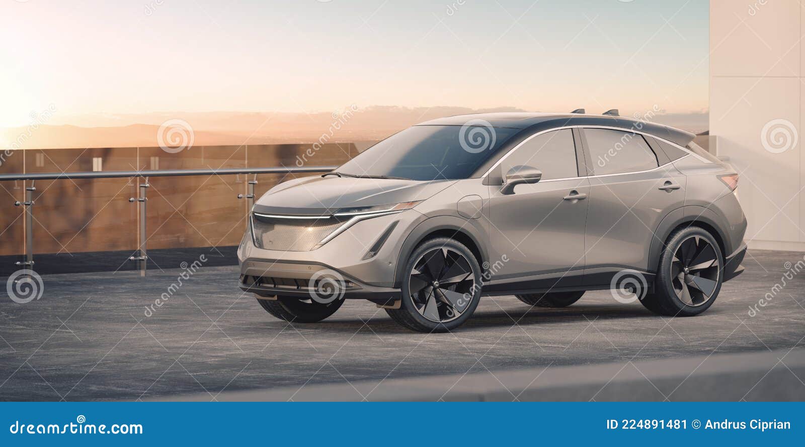 3D generic SUV stock illustration. Illustration of automotive - 224891481