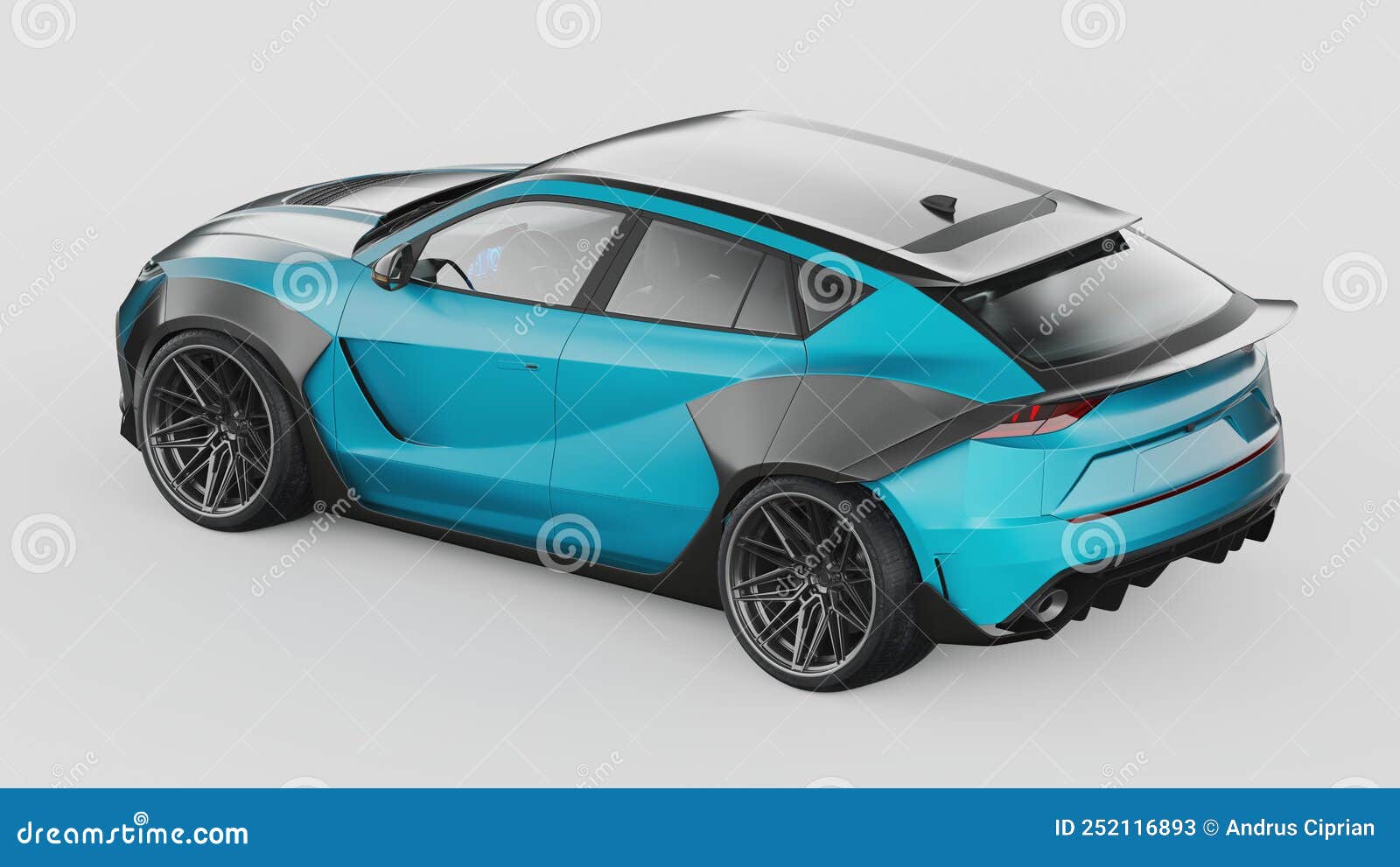 3D generic SUV stock illustration. Illustration of light - 252116893