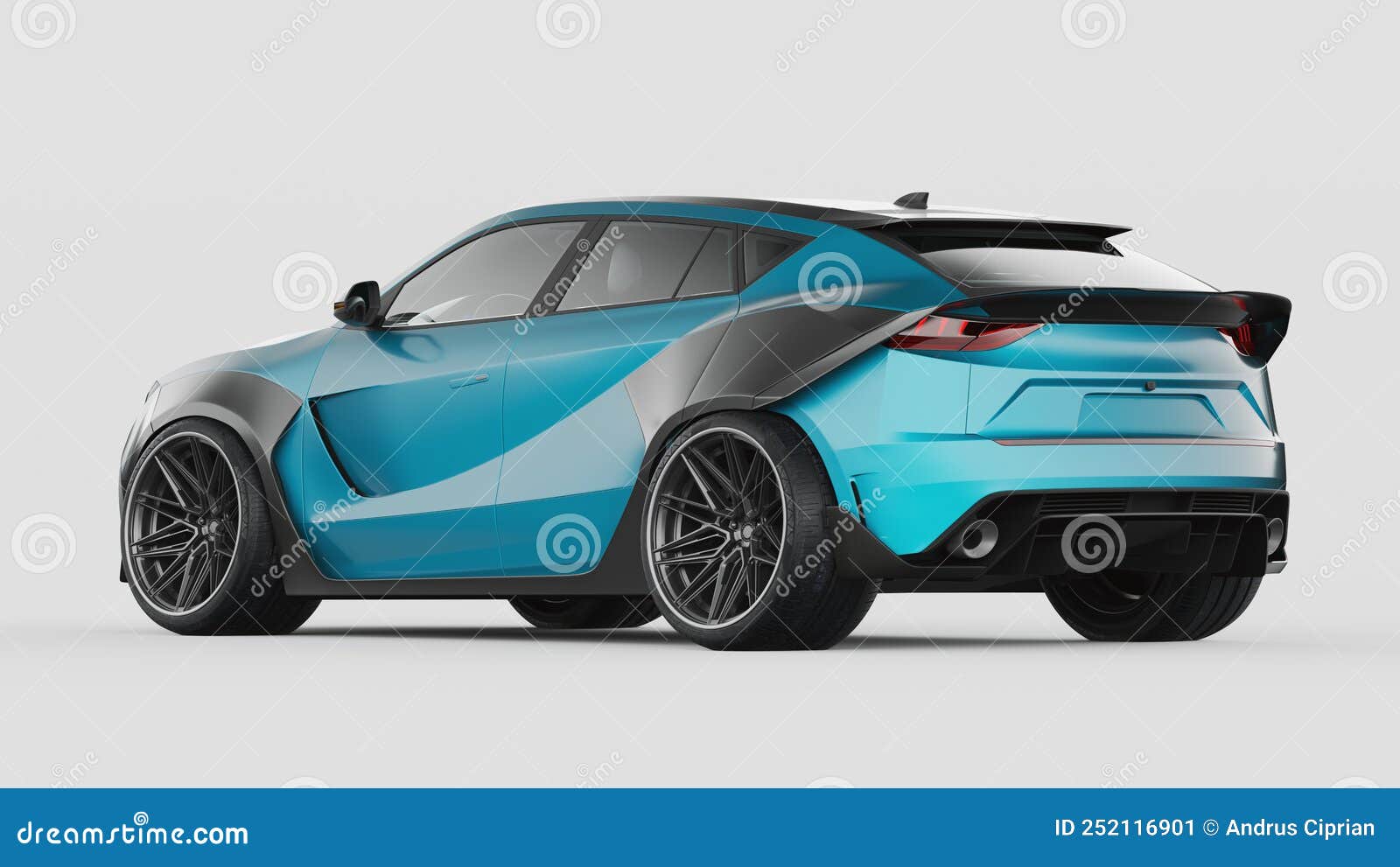 3D generic SUV stock illustration. Illustration of concept - 252116901