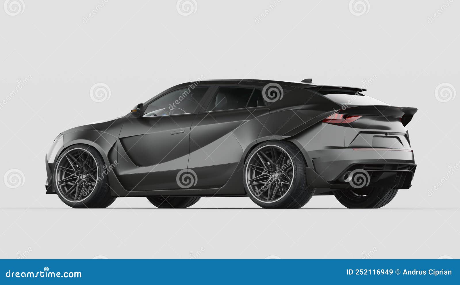 3D generic SUV stock illustration. Illustration of large - 252116949