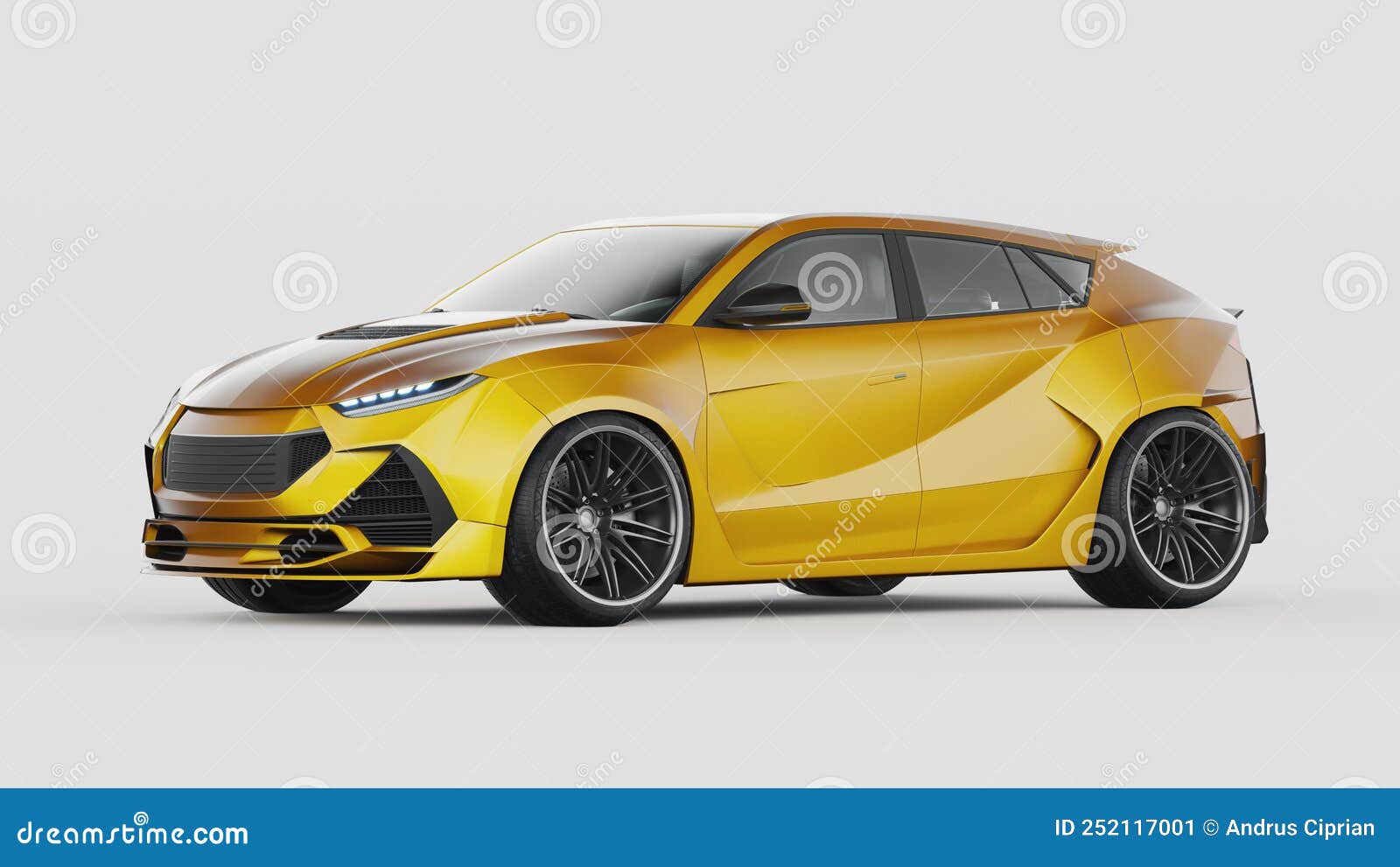 3D generic SUV stock illustration. Illustration of power - 252117001