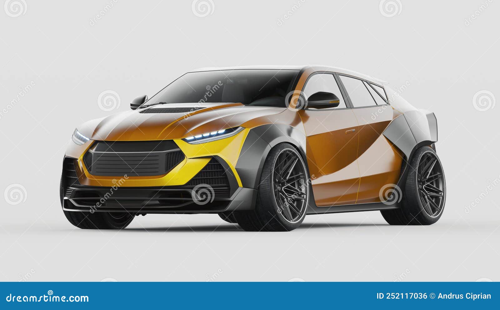 3D generic SUV stock illustration. Illustration of model - 252117036