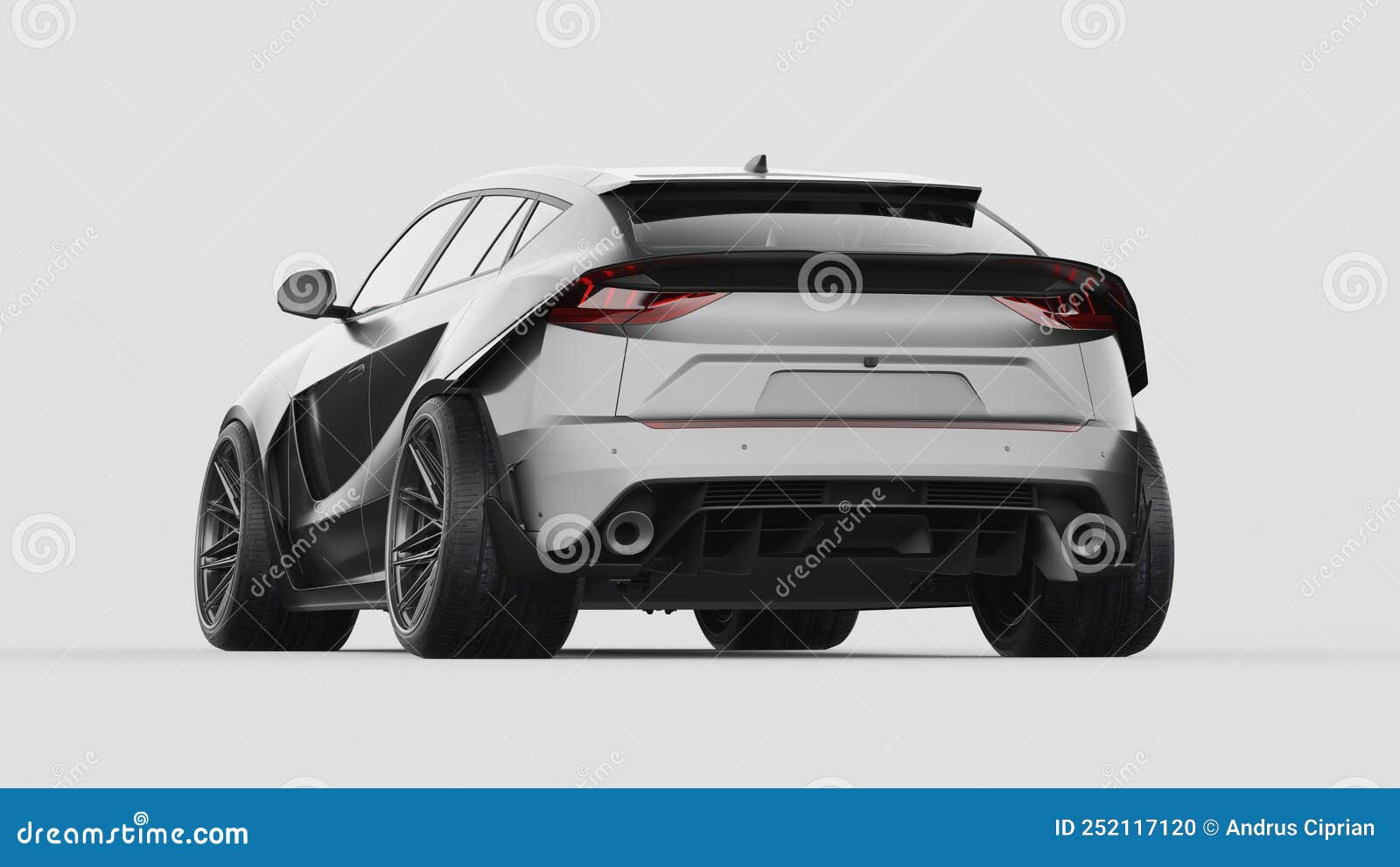 3D generic SUV stock illustration. Illustration of model - 252117120