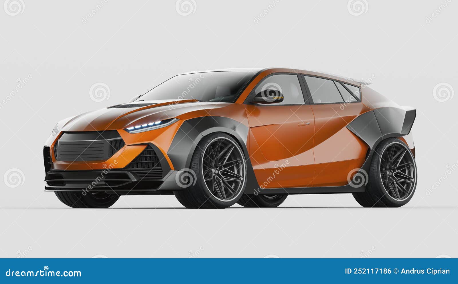 3D generic SUV stock illustration. Illustration of power - 252117186