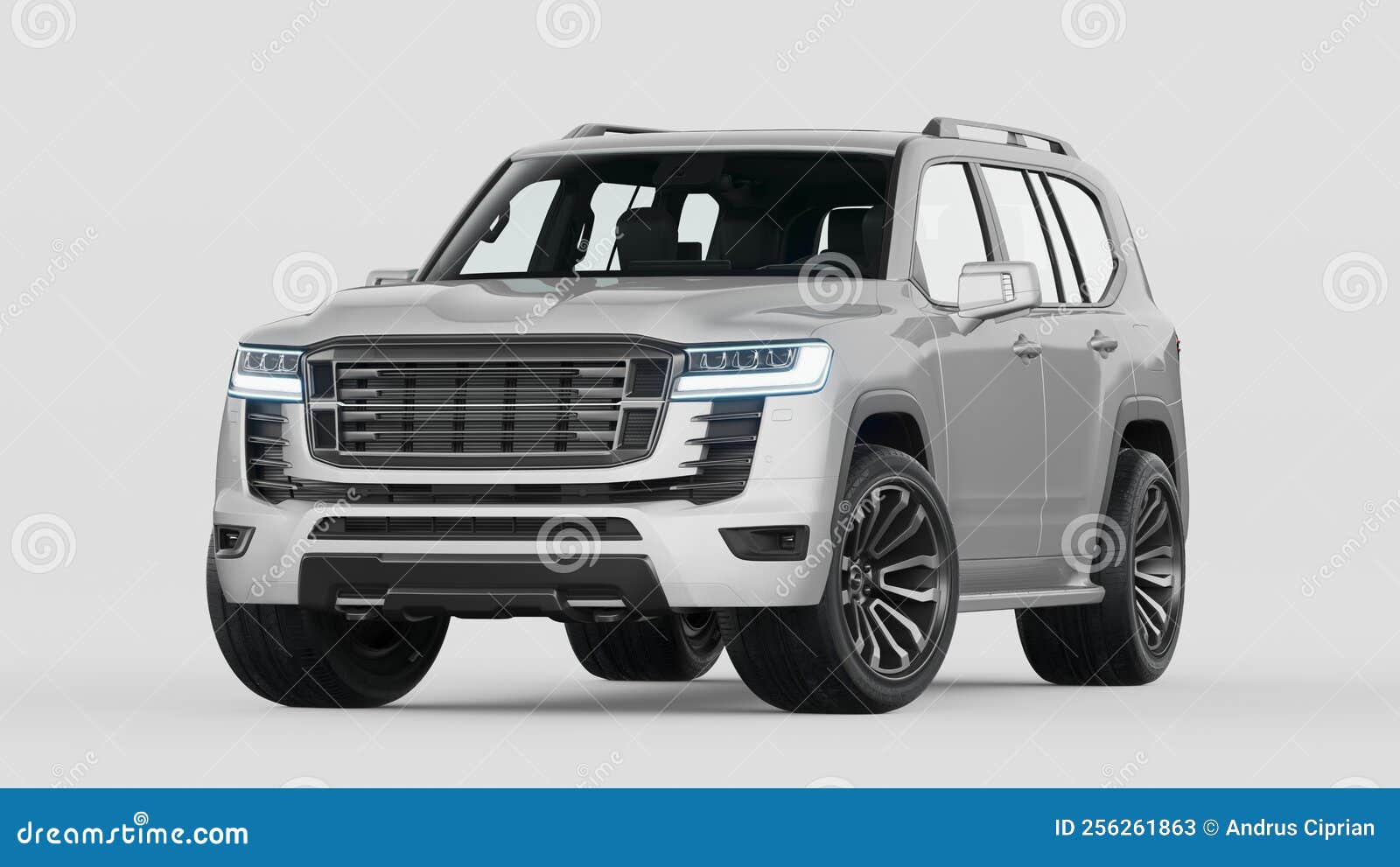 3D generic SUV stock illustration. Illustration of hatchback - 256261863