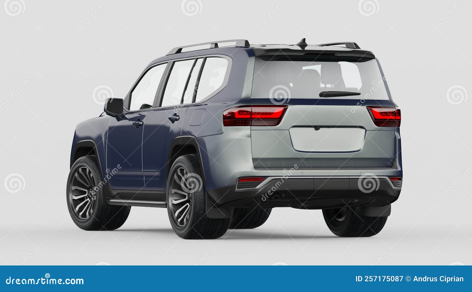 3D generic SUV stock illustration. Illustration of concept - 257175087
