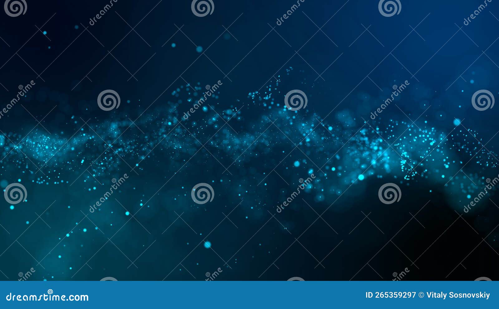 3D Rendering of Bright Abstract Cloud from Particle Structure Stock ...