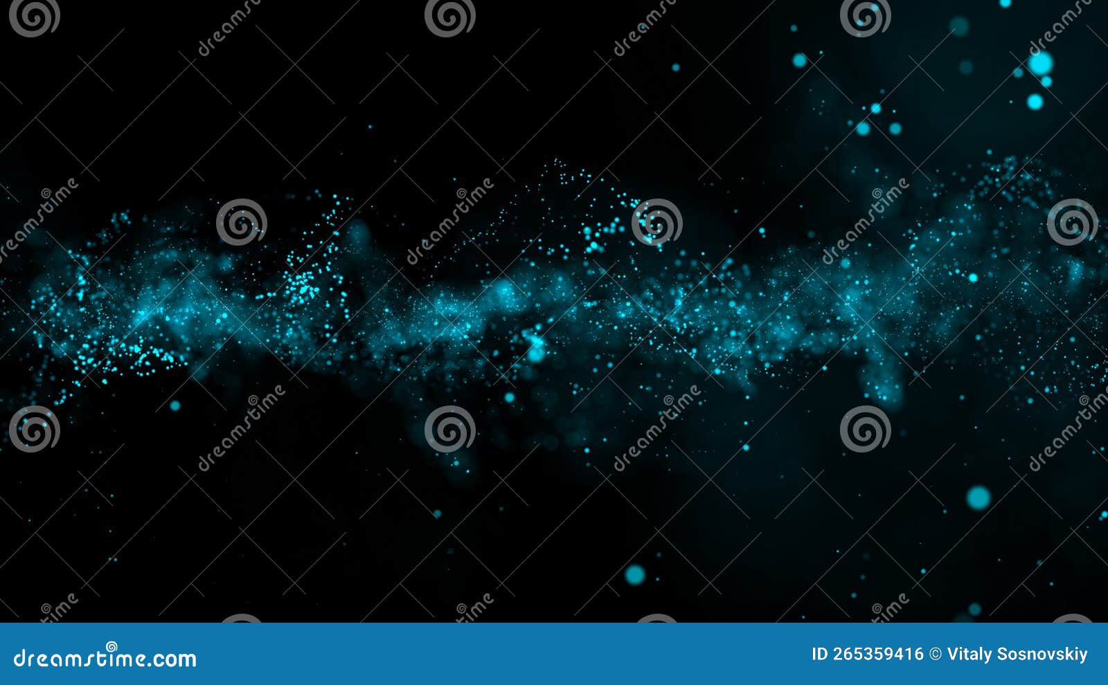 3D Rendering of Bright Abstract Cloud from Particle Structure Stock ...