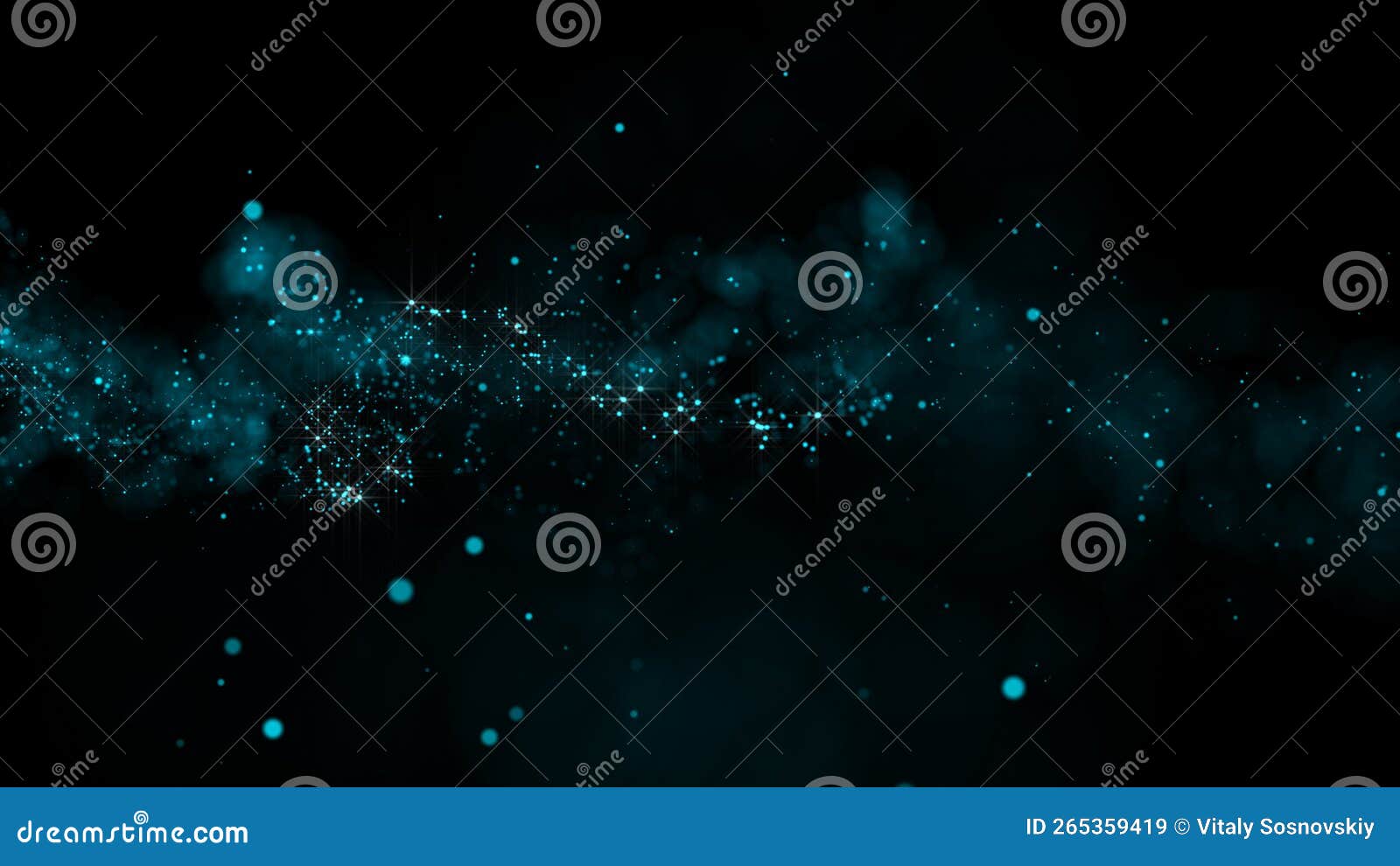 3D Rendering of Bright Abstract Cloud from Particle Structure Stock ...