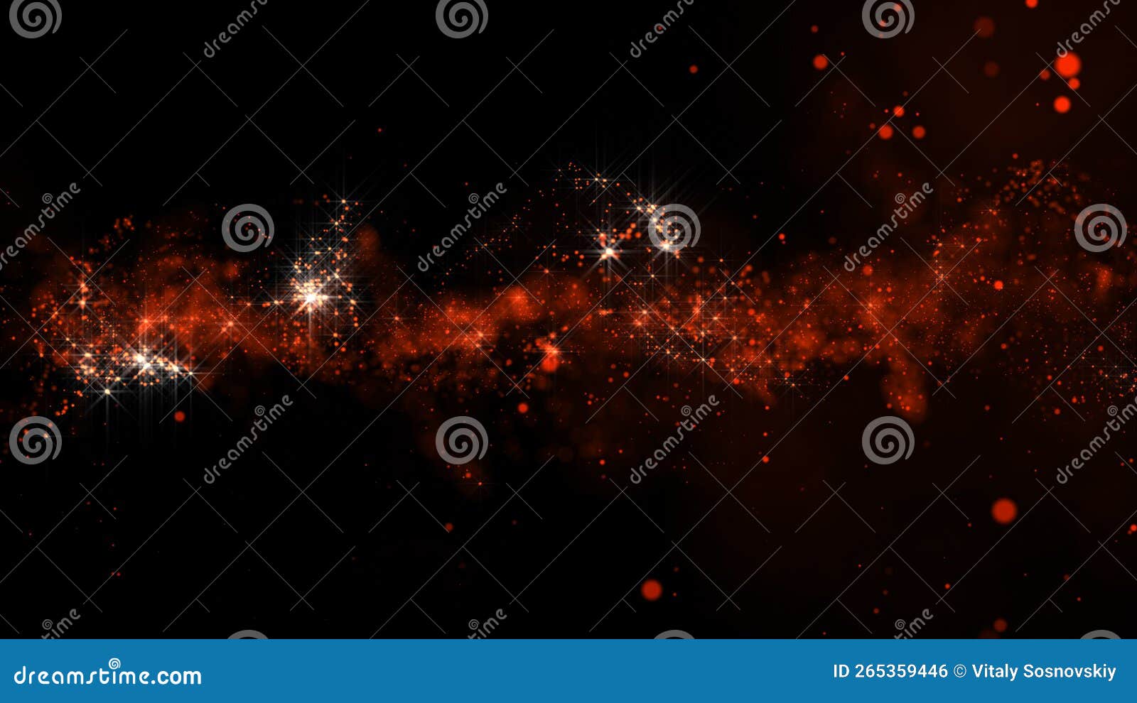 3D Rendering of Bright Abstract Cloud from Particle Structure Stock ...
